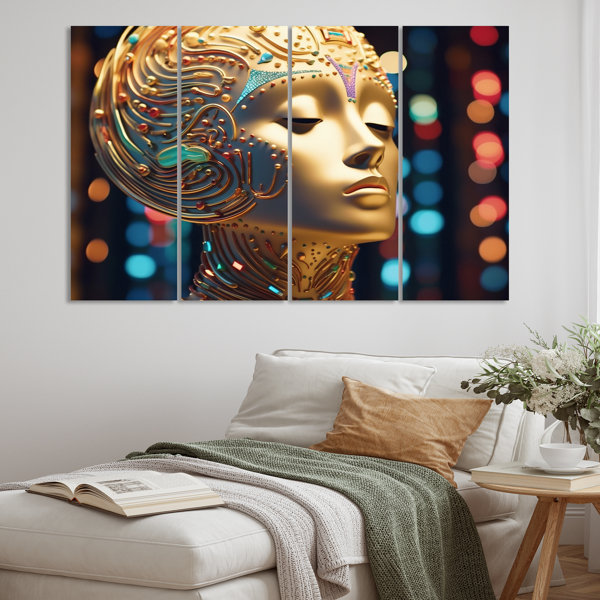 Trinx " Sci-Fi Beauty Portrait Of A Futuristic Woman X " 4 - Pieces on ...