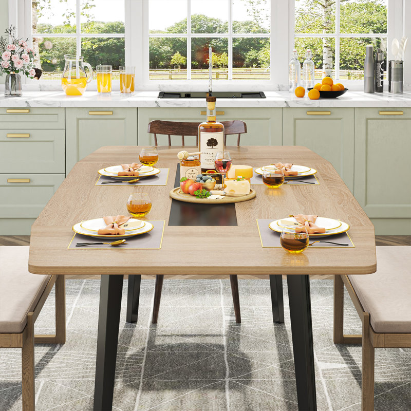 Ebern Designs Elbin 70-inch Dining Table & Reviews | Wayfair