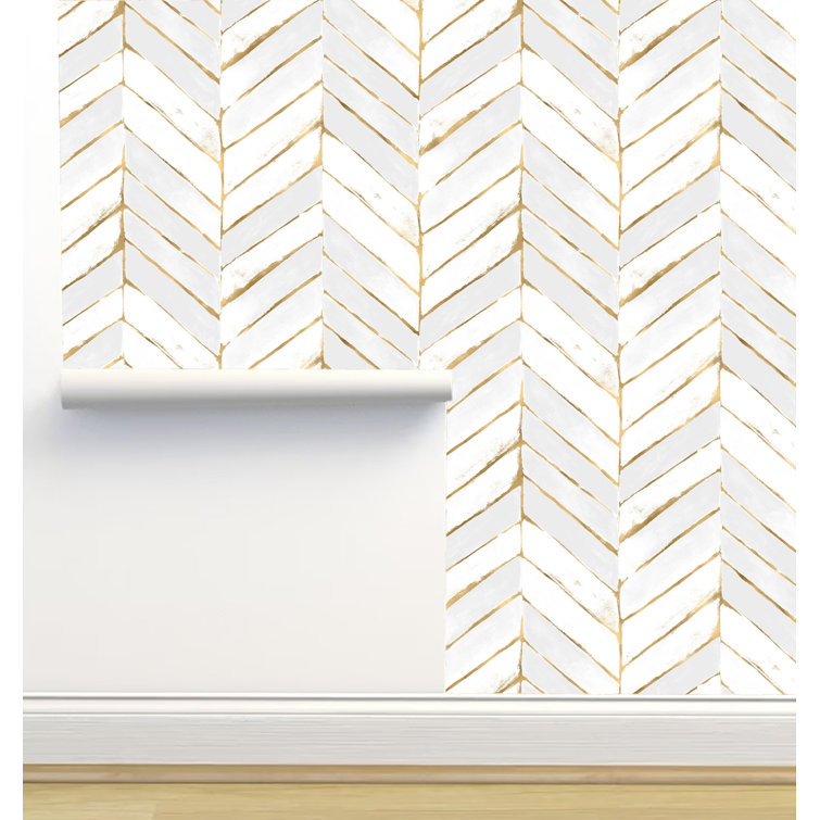 Limitless Walls Crystal W Design Peel & Stick Chevron Roll | Wayfair