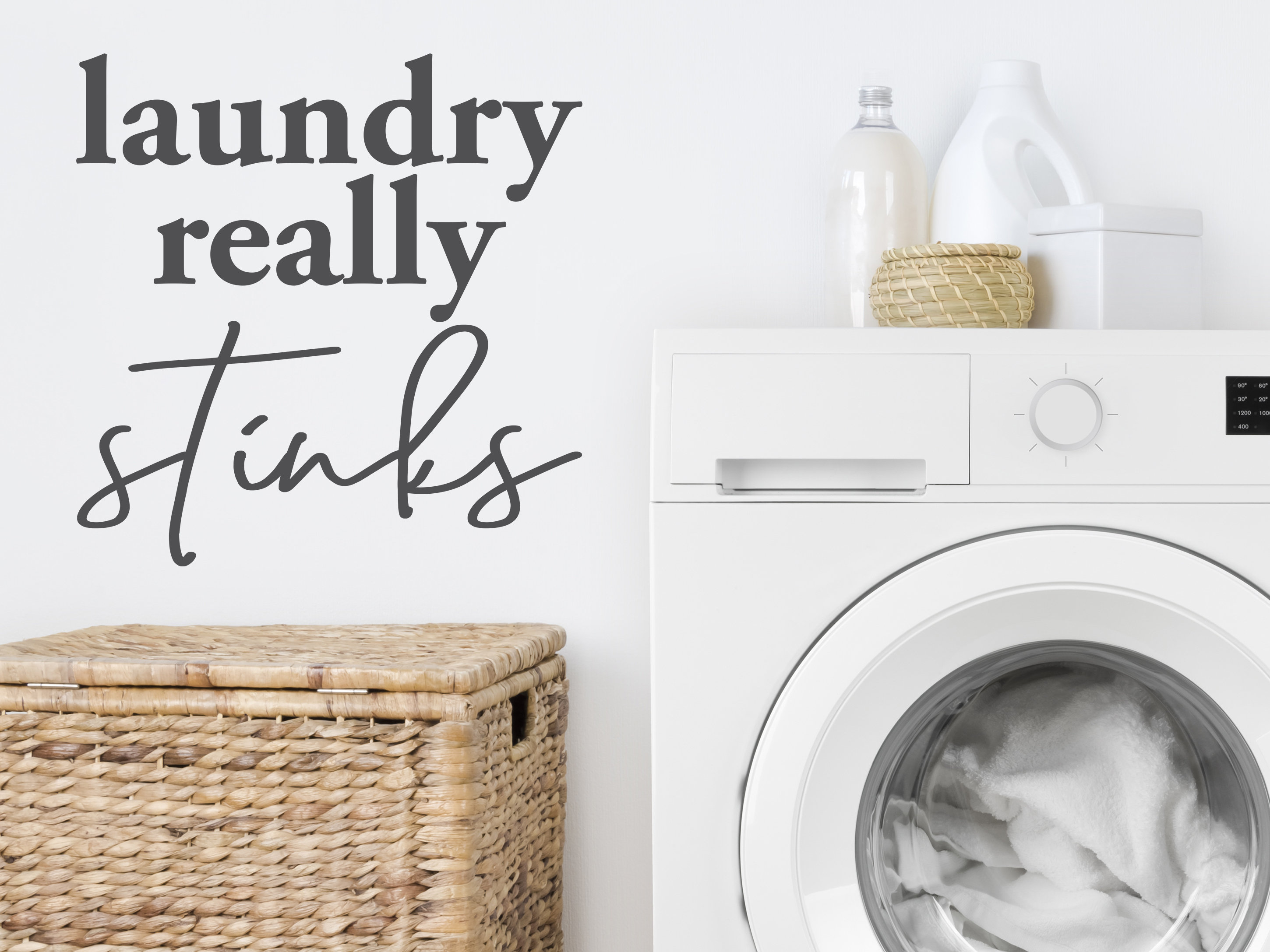Trinx Laundry Decals Wall Decal | Wayfair