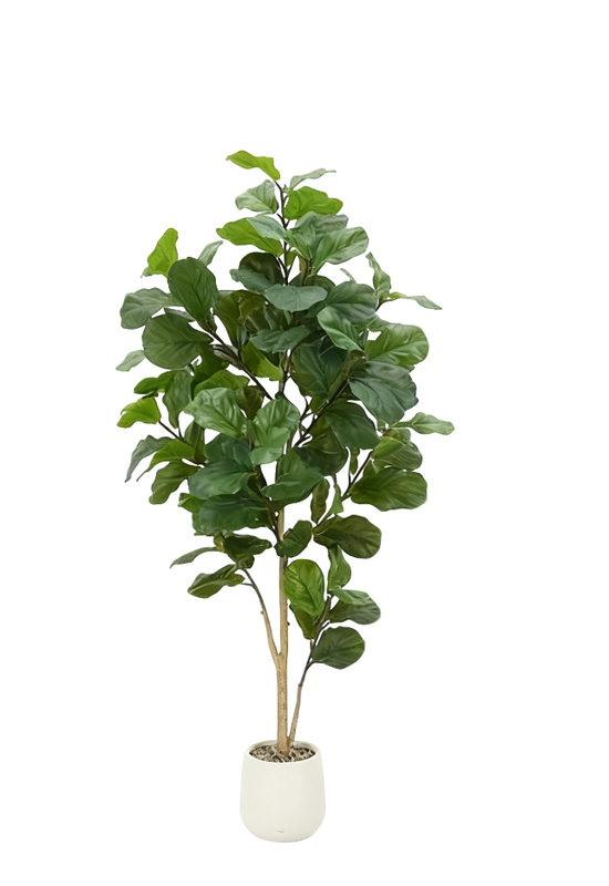 Primrue Grand Fiddle Leaf Fig 210cm - 113 Leaf 2-Section Artificial ...