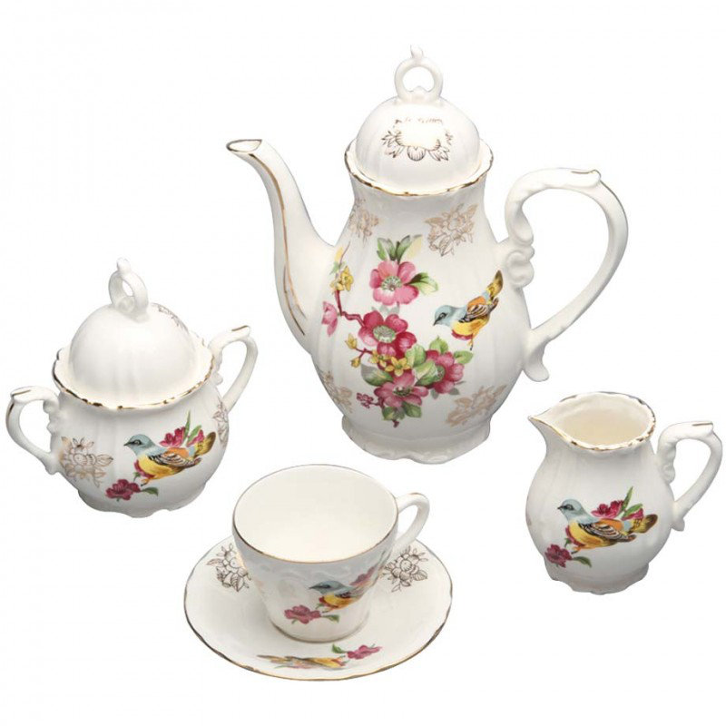 Grace's Tea Ware Porcelain Tea Set for 2 People & Reviews | Wayfair