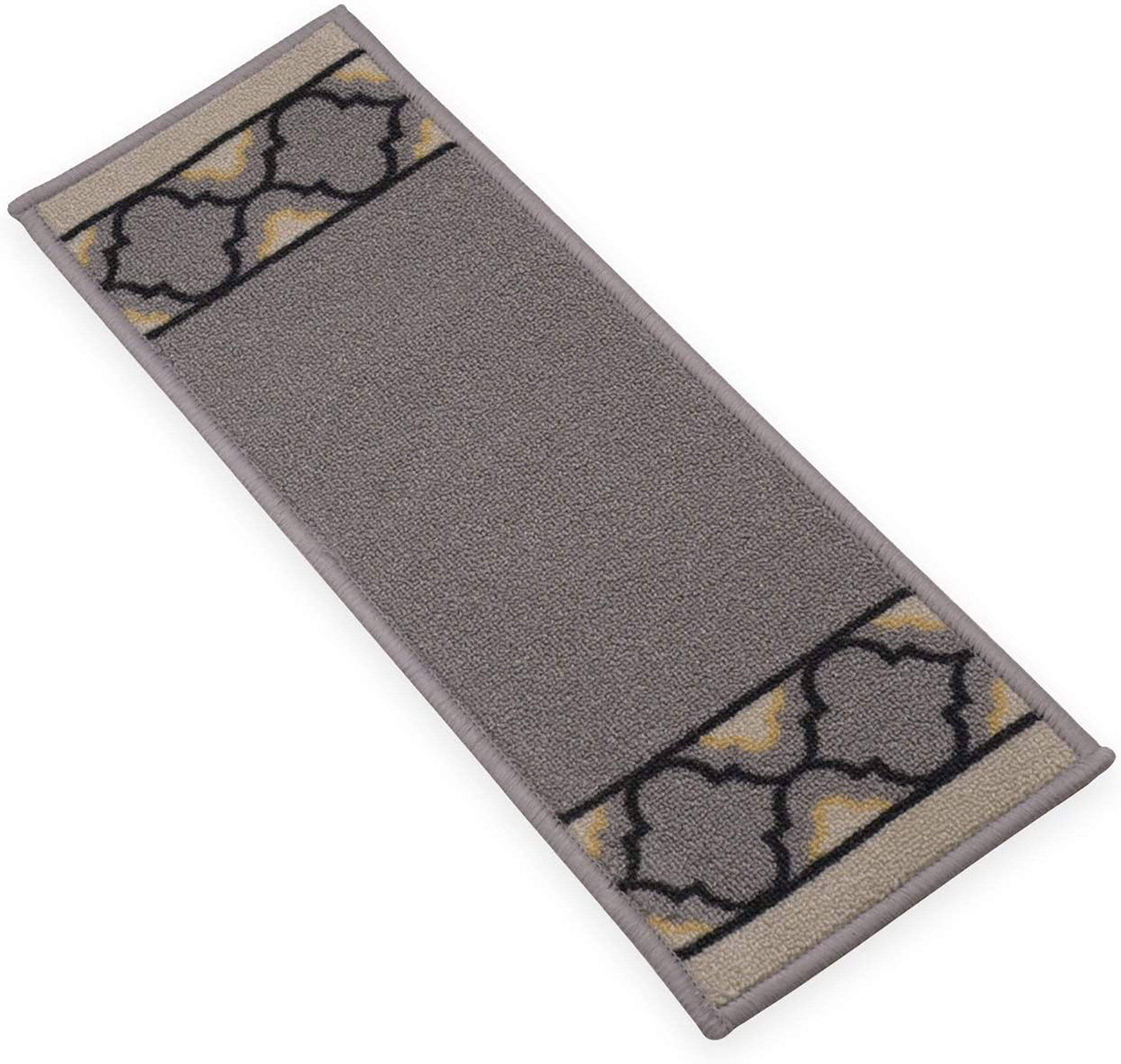 Winston Porter Machine Washable Stair Treads Loop Pile Trellis Border ...