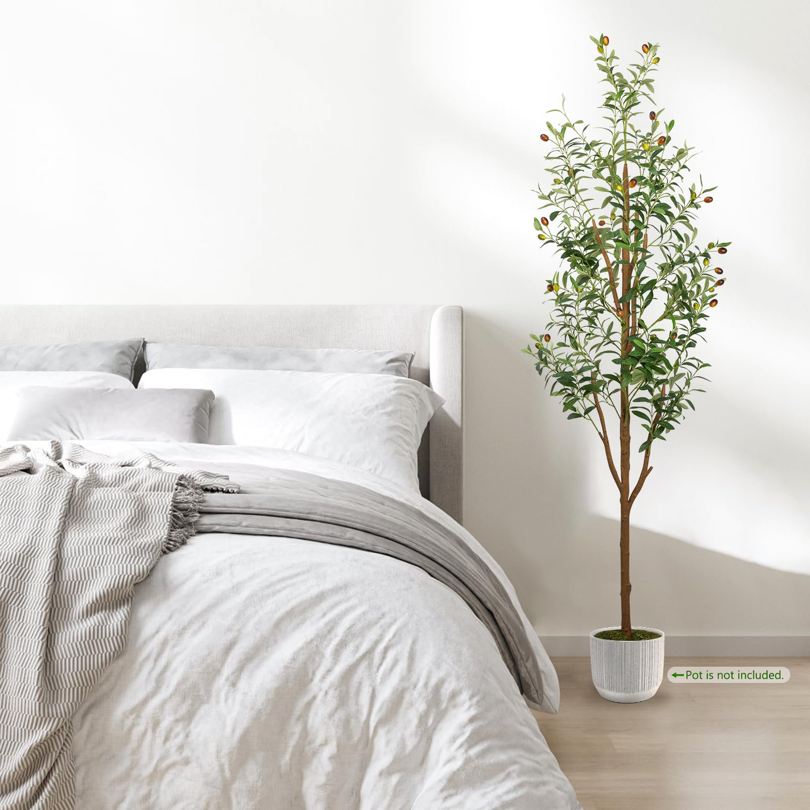 Primrue Artificial Olive Trees 6FT - Large Faux Olive Tree for Indoor ...