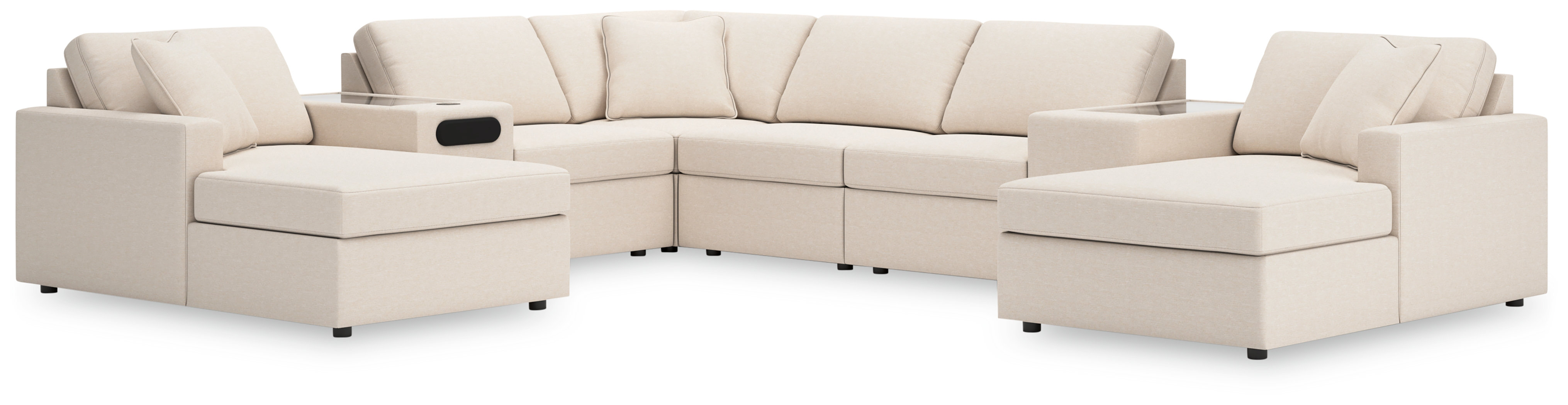 Orren Ellis Modmax 8-Piece Sectional with Chaise | Wayfair