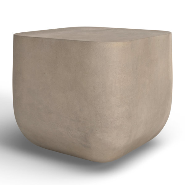 AllModern Elise Concrete Block End Table | Wayfair