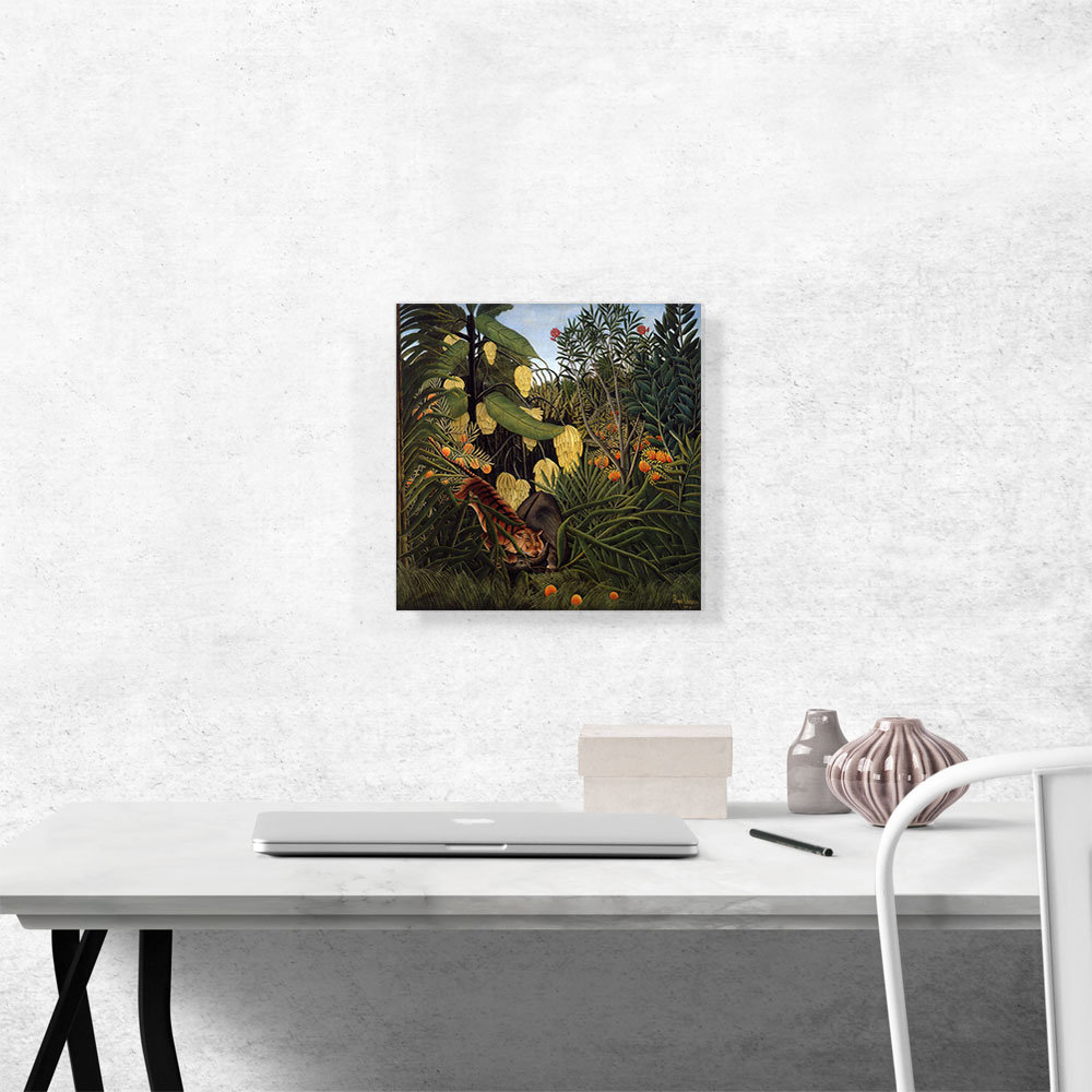ARTCANVAS Fight Between a Tiger and Buffalo 1908 by Henri Rousseau ...