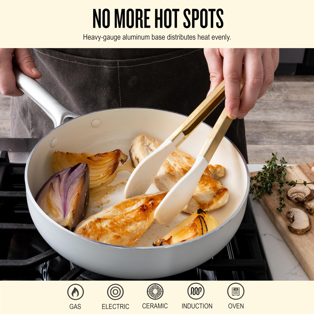 Alva Mobi 8pc Nonstick Cookware Set – Cannoli Cream & Reviews - Wayfair ...