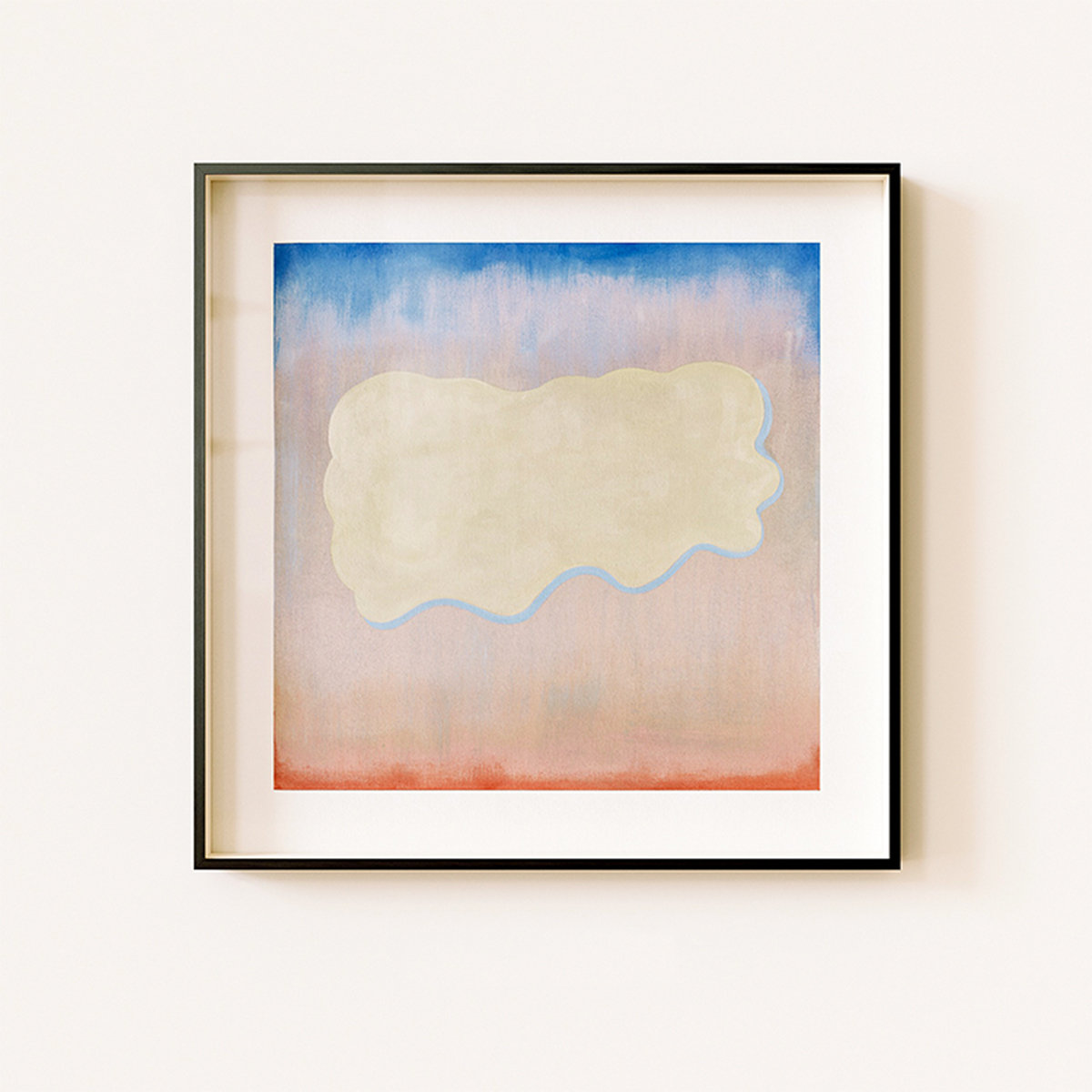 Stylish Home Interiors 31.50" Pink + Blue Canvas + Manufactured Wood ...