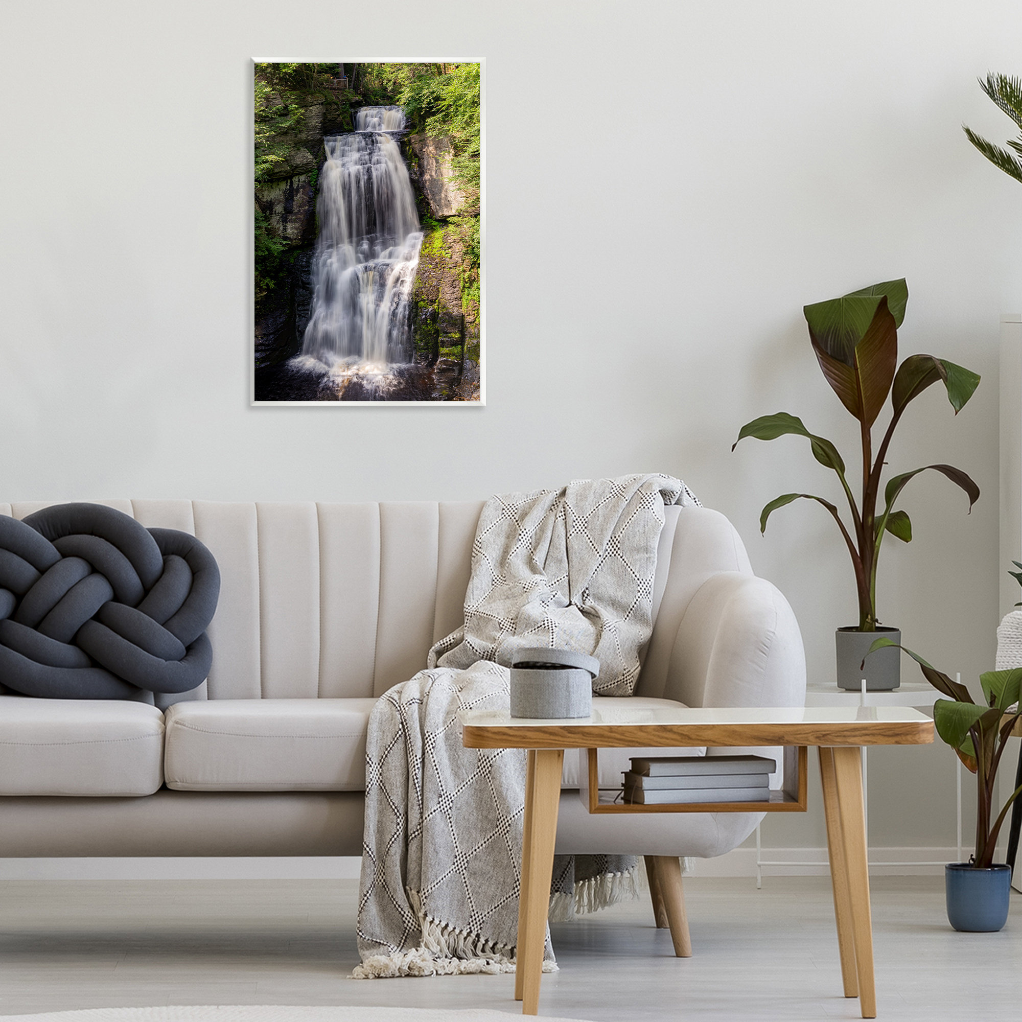 Union Rustic Cascading Forest Waterfall Wall Plaque, design by Jeff Poe ...