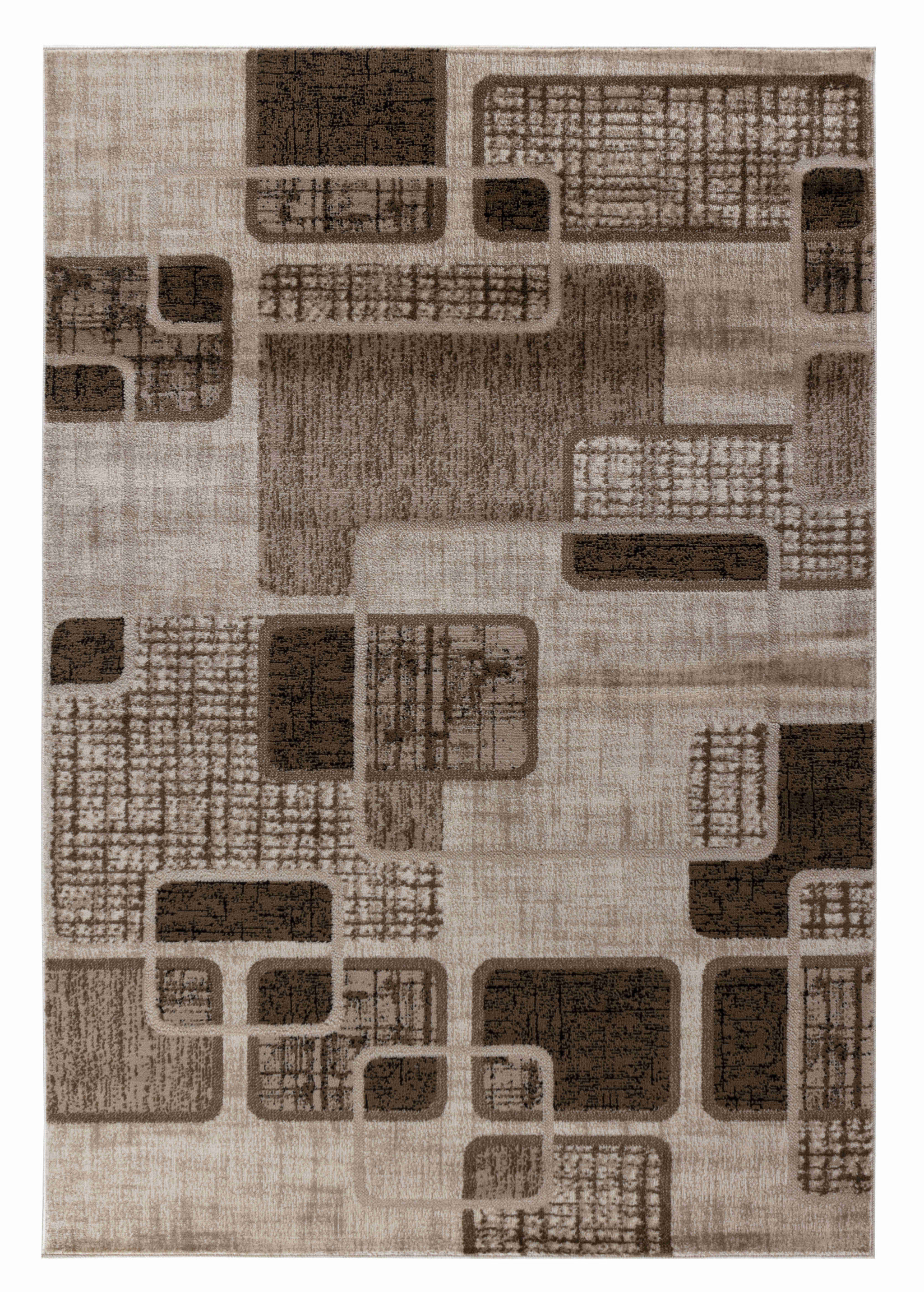 Brayden Studio® 4' X 6' Brown Geometric Area Rug | Wayfair
