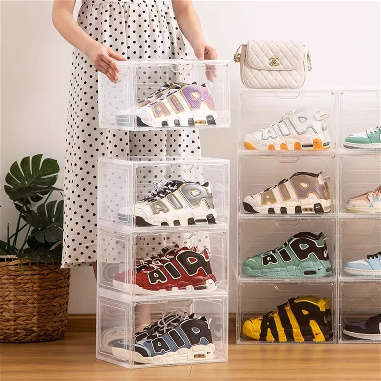 Infinitee Green Clearview Magnetic Sneaker Display Box（16 Pack） | Wayfair