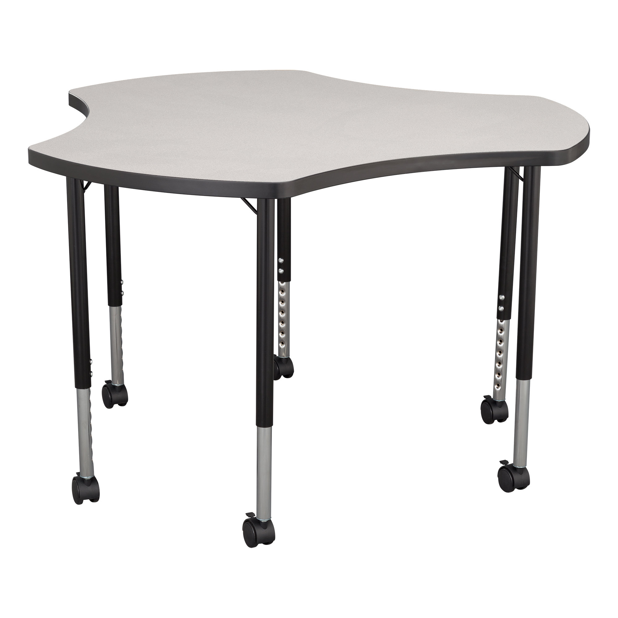 Learniture Structure Series Adjustable Height Mobile Cog Activity Table ...