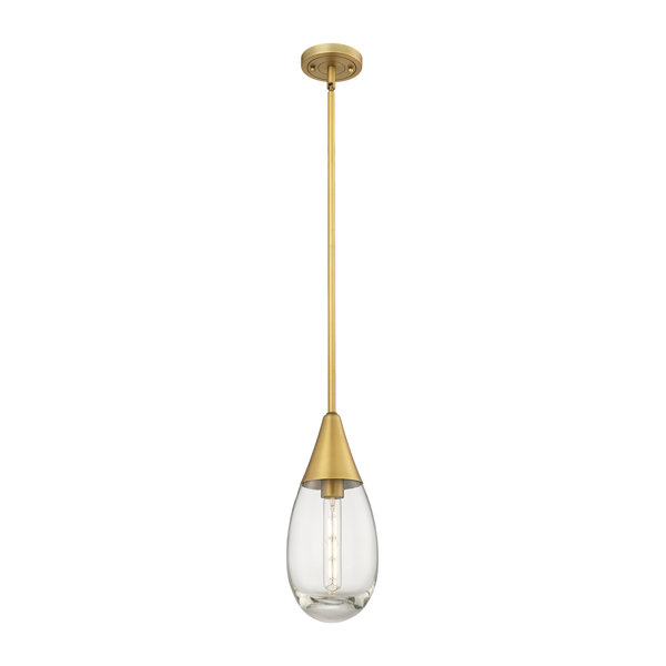 Mercer41 1 - Light Single Drop Pendant Pendant | Wayfair