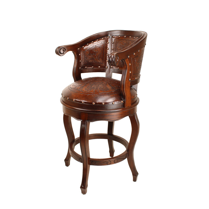 New World Trading Colonial 30" Swivel Bar Stool | Perigold