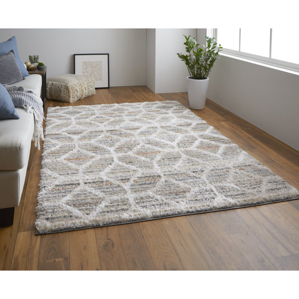 Foundry Select Caide Bohemian & Eclectic Diamond Polyester Area Rug ...