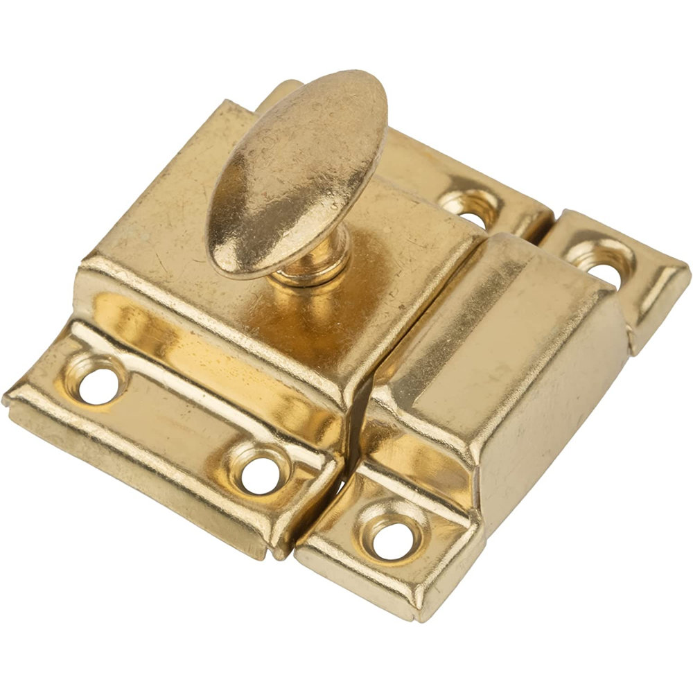 UNIQANTIQ HARDWARE SUPPLY Stamped Brass Cabinet Door Latch and Catch ...