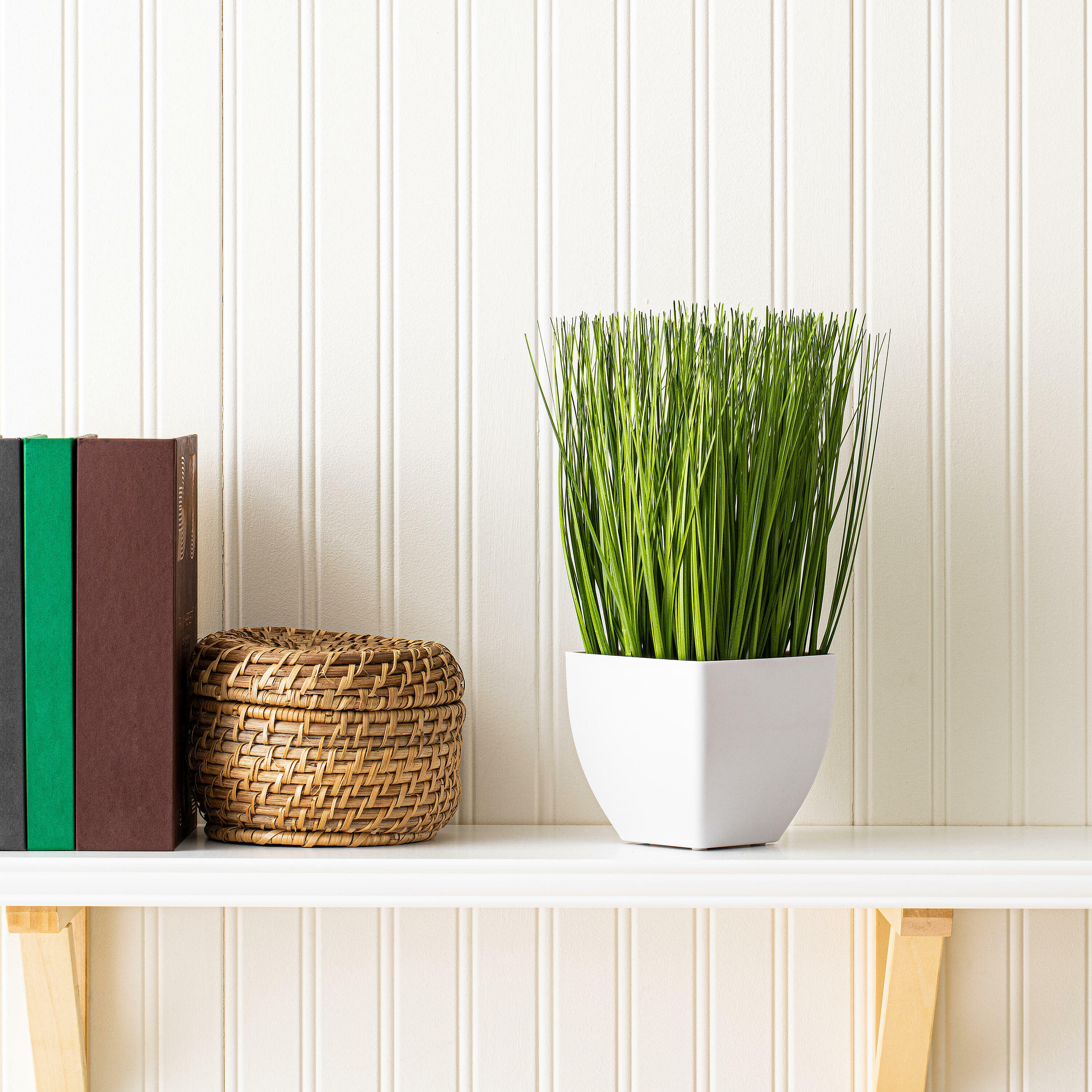 Latitude Run® Artificial Green Potted Grass. & Reviews | Wayfair