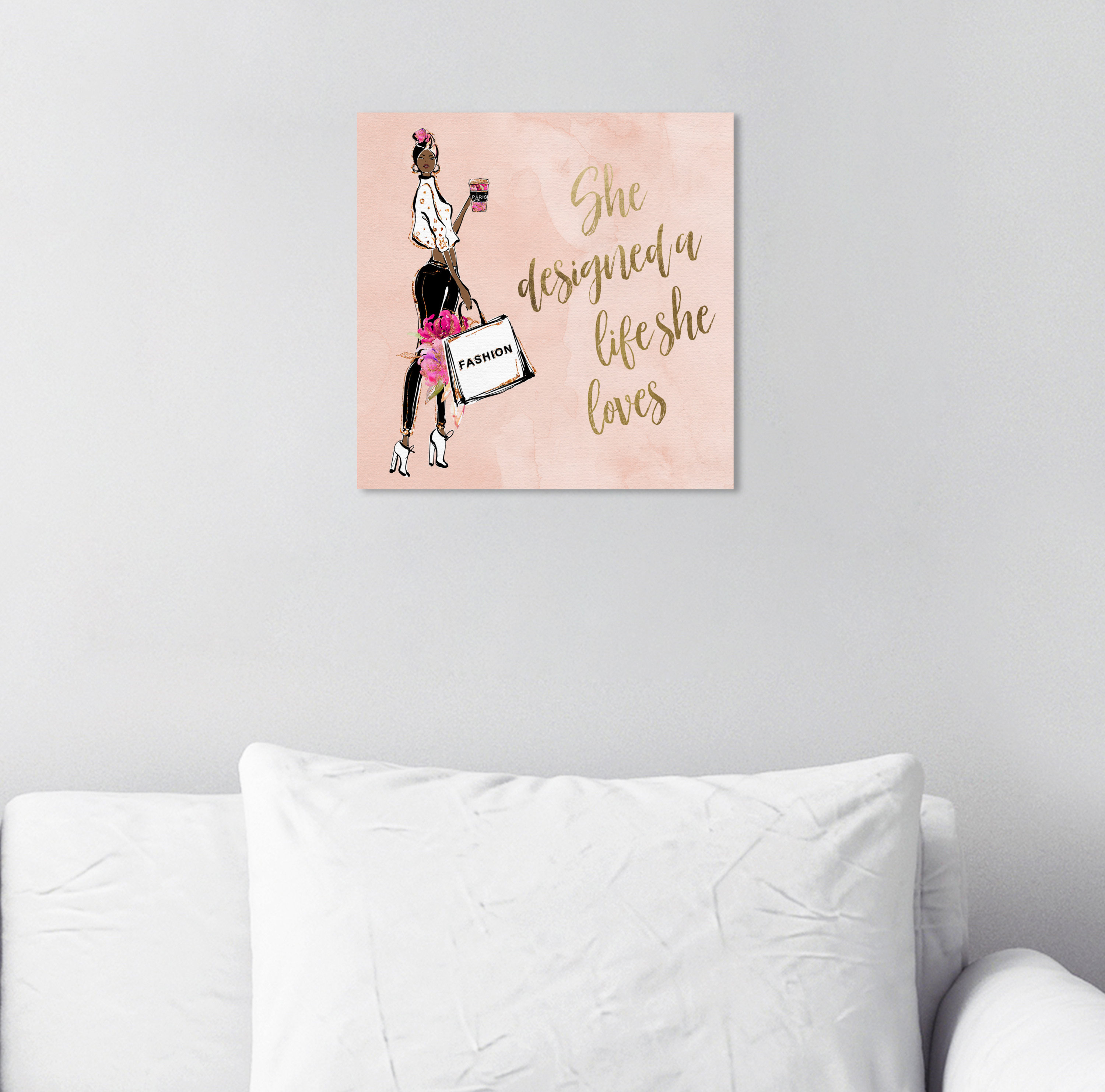 Art Remedy Glam On Canvas Textual Art | Wayfair
