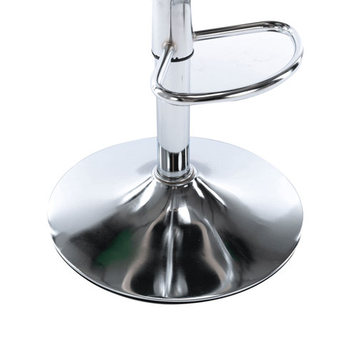 Mercer41 Swivel Upholstered Adjustable Height Counter Stool with Metal ...