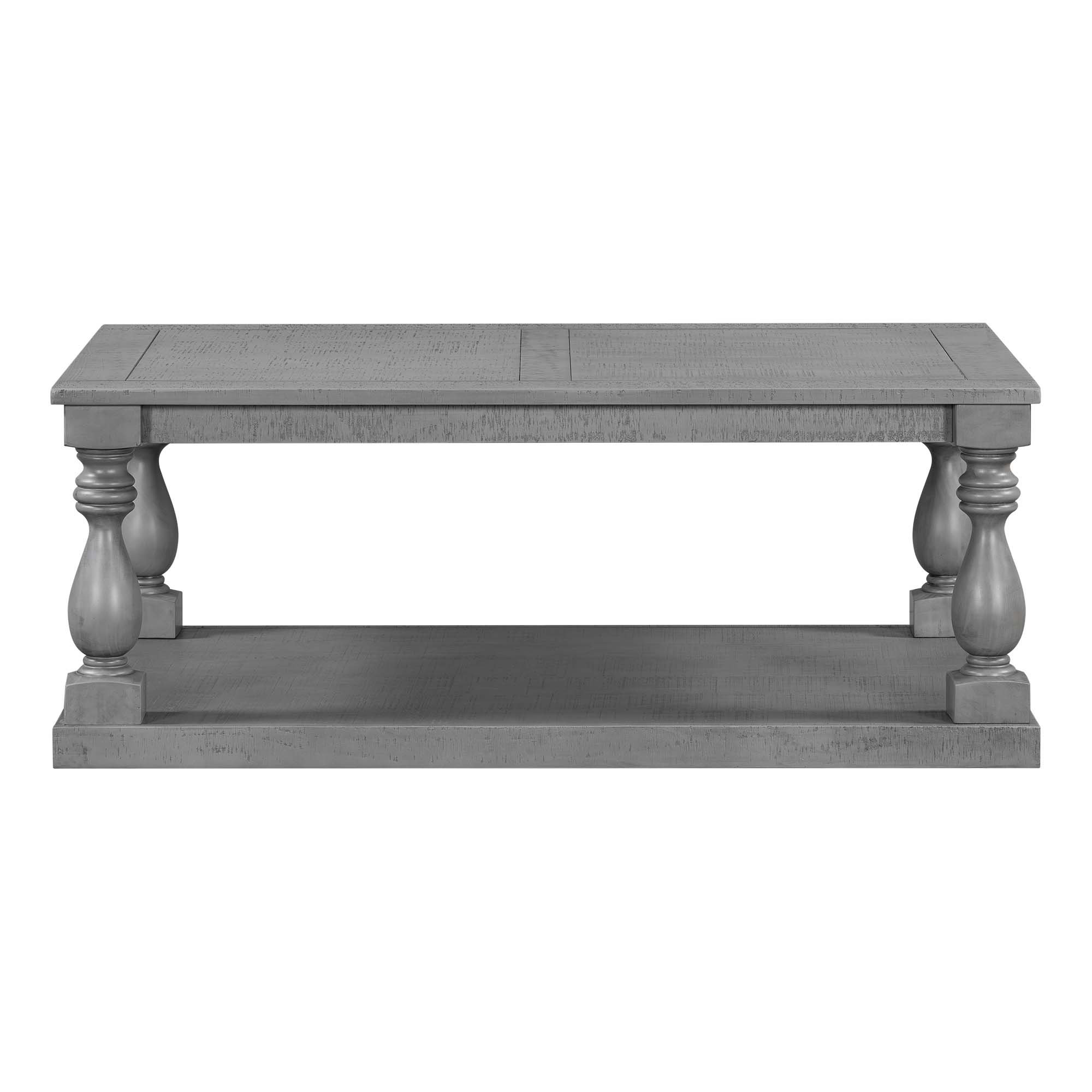 Canora Grey Vintage Coffee Table Featuring Artistic Vase Column Legs ...