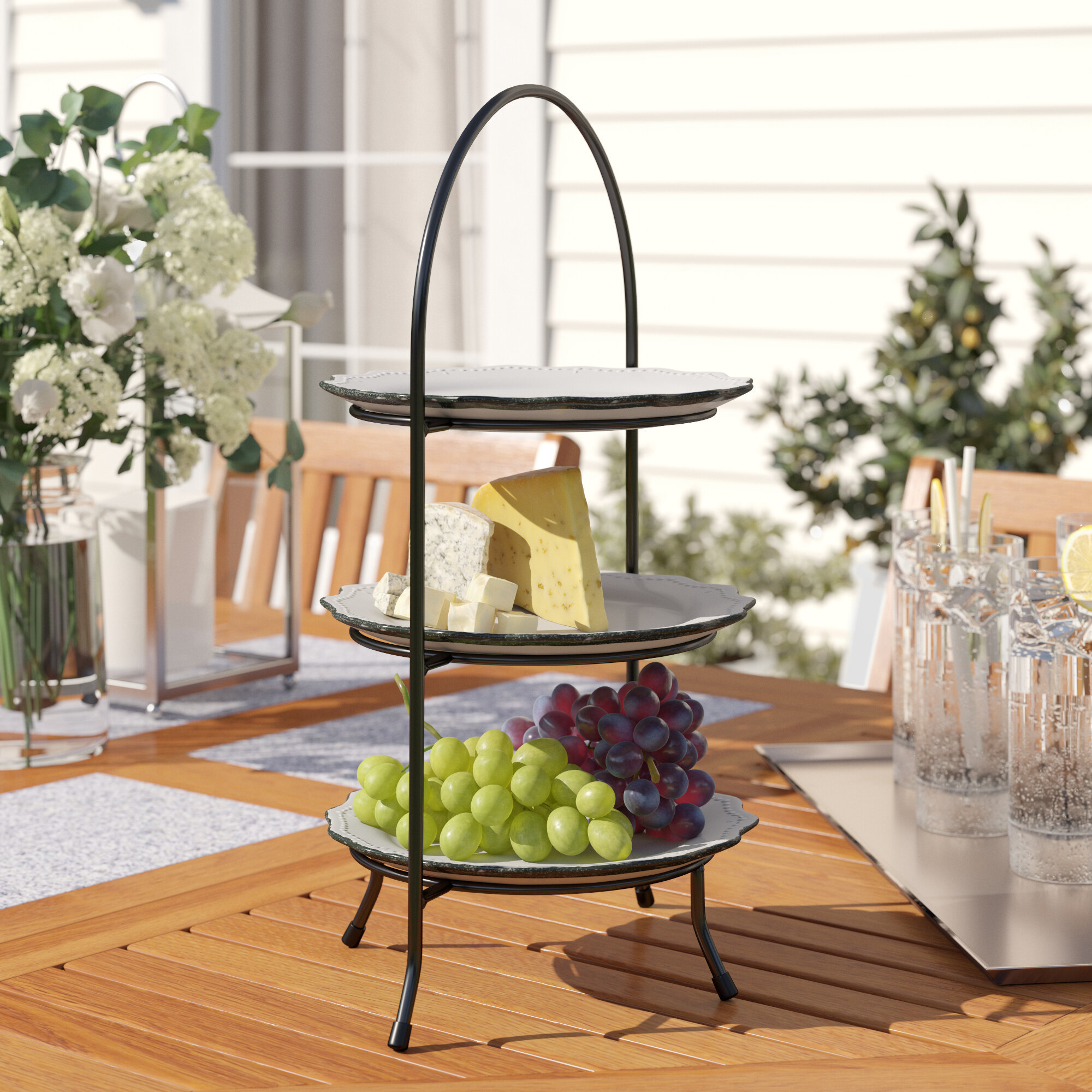 Three Posts™ Hardin Tiered Stand & Reviews | Wayfair
