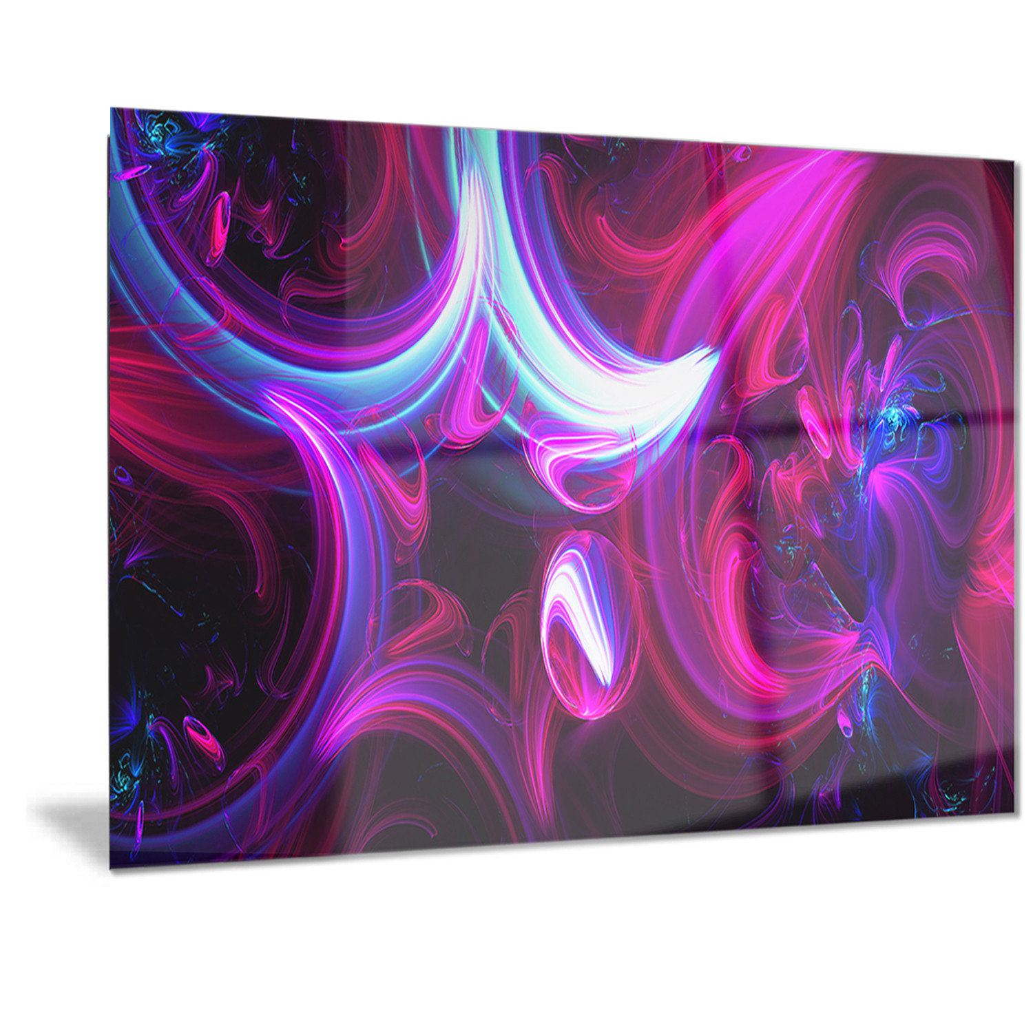 Design Art Metal 'Purple Haze Abstract' Graphic Art | Wayfair