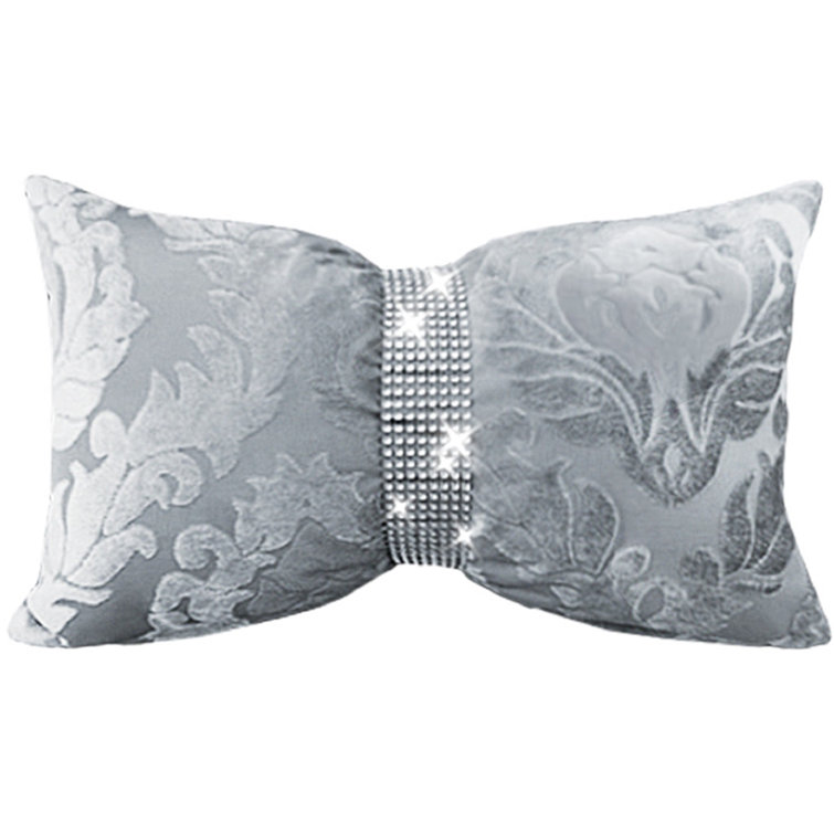 Rosdorf Park Alair Damask Rectangular Lumbar Cushion Cover | Wayfair.co.uk