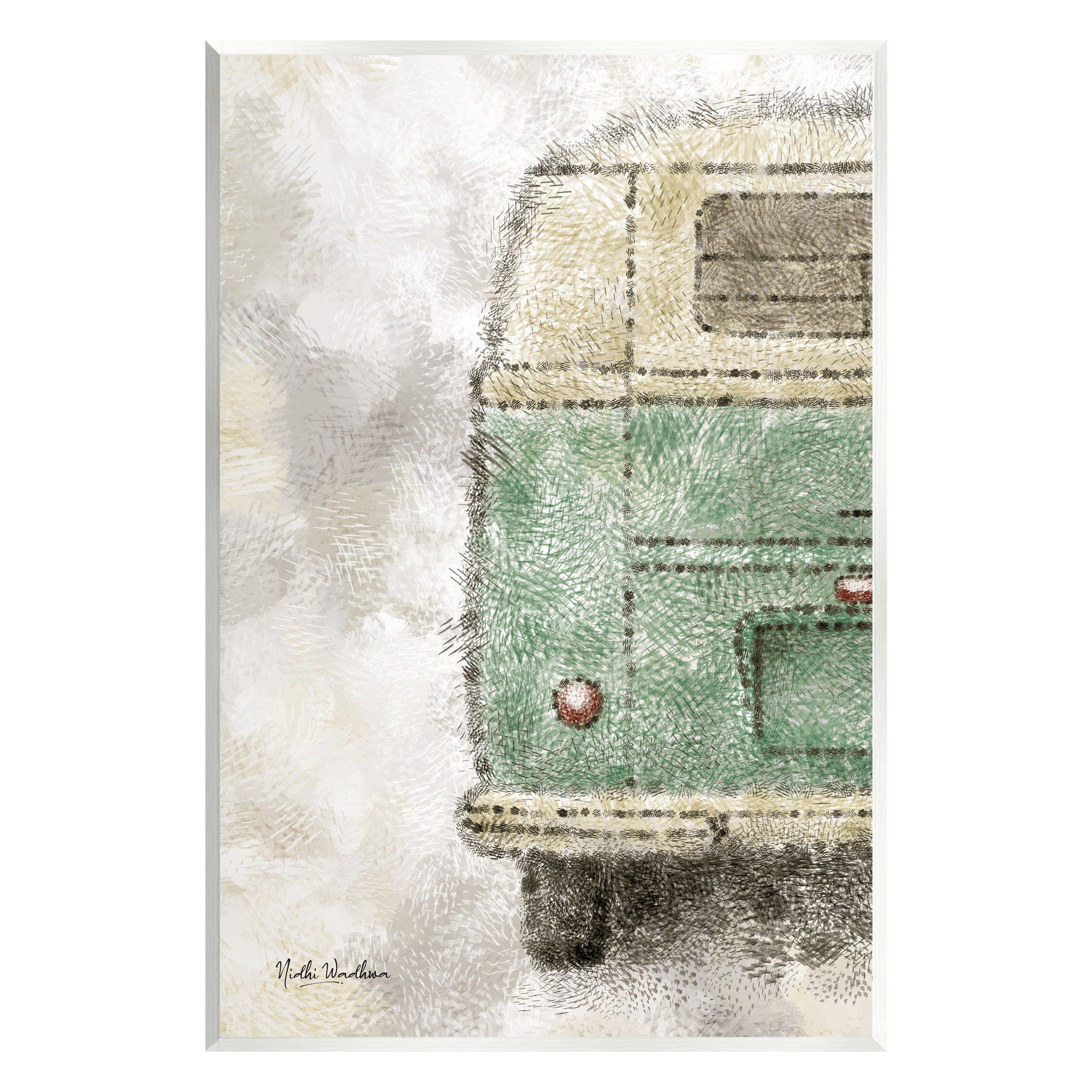 Bungalow Rose Abstract Minibus View Framed Giclee Art Design By Nidhi ...