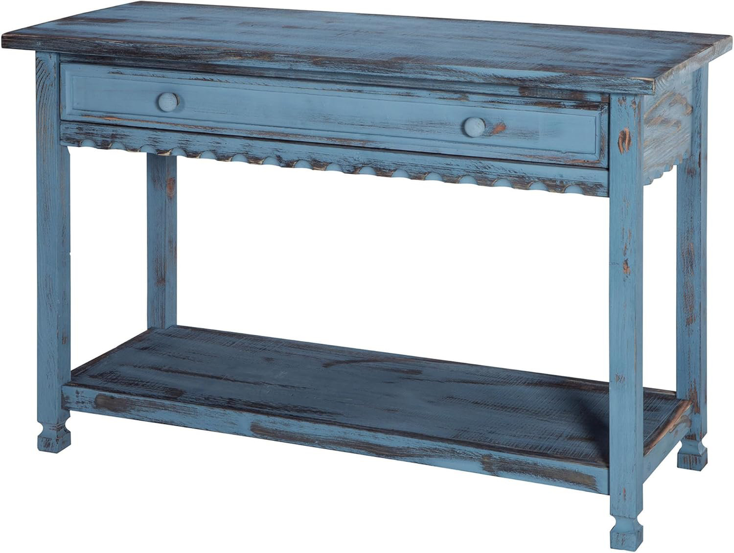 One Allium Way® Rustic Cottage Media Console Table With Drawer And ...