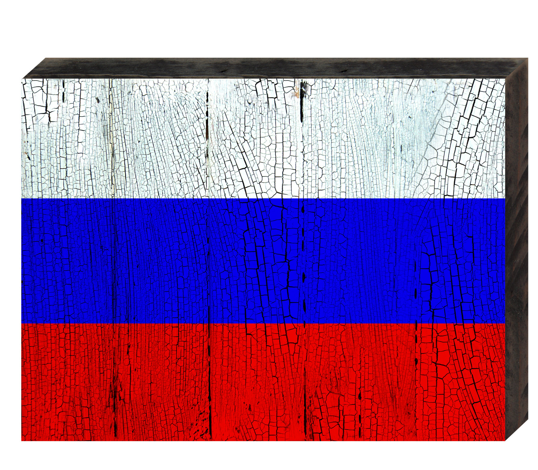 Designocracy Flag of Russia Rustic Wooden Wall Décor - Wayfair Canada
