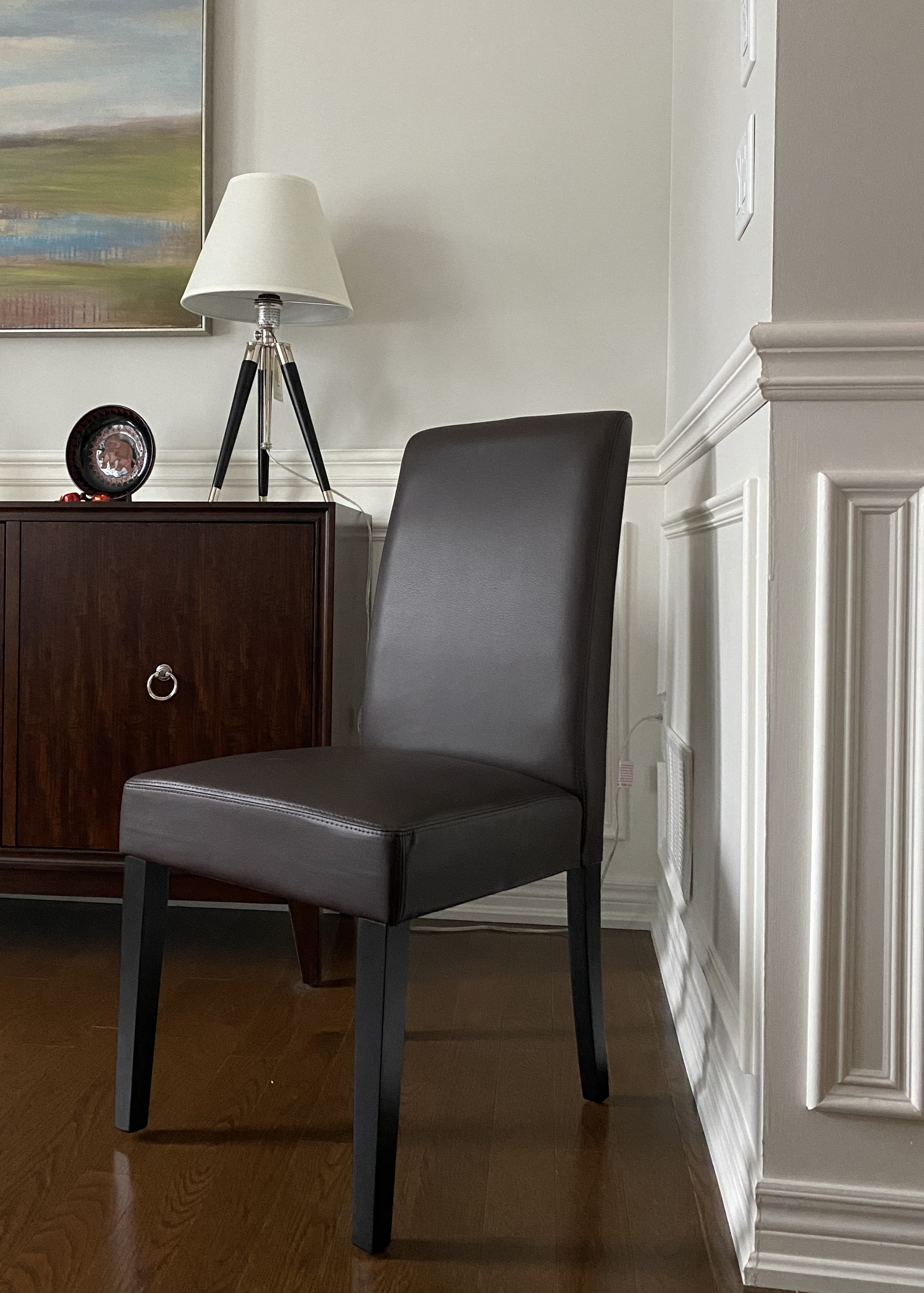 Red Barrel Studio® SEAT4U Richill Bonded Leather Parson Dining Chair ...