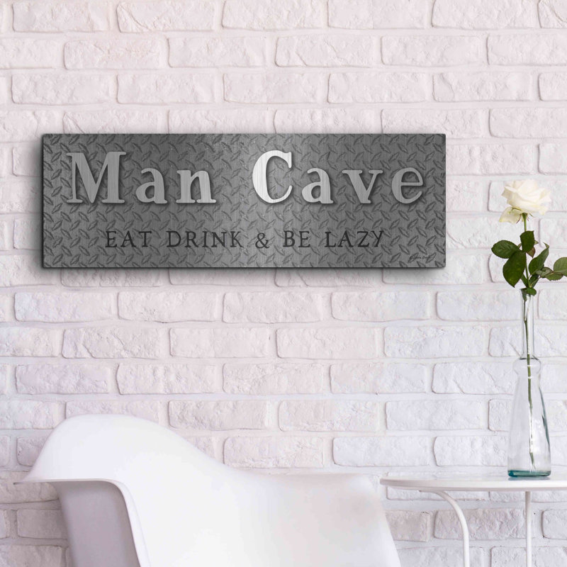 Latitude Run® 'Man Cave' by Susie Boyer, Metal Wall Art | Wayfair