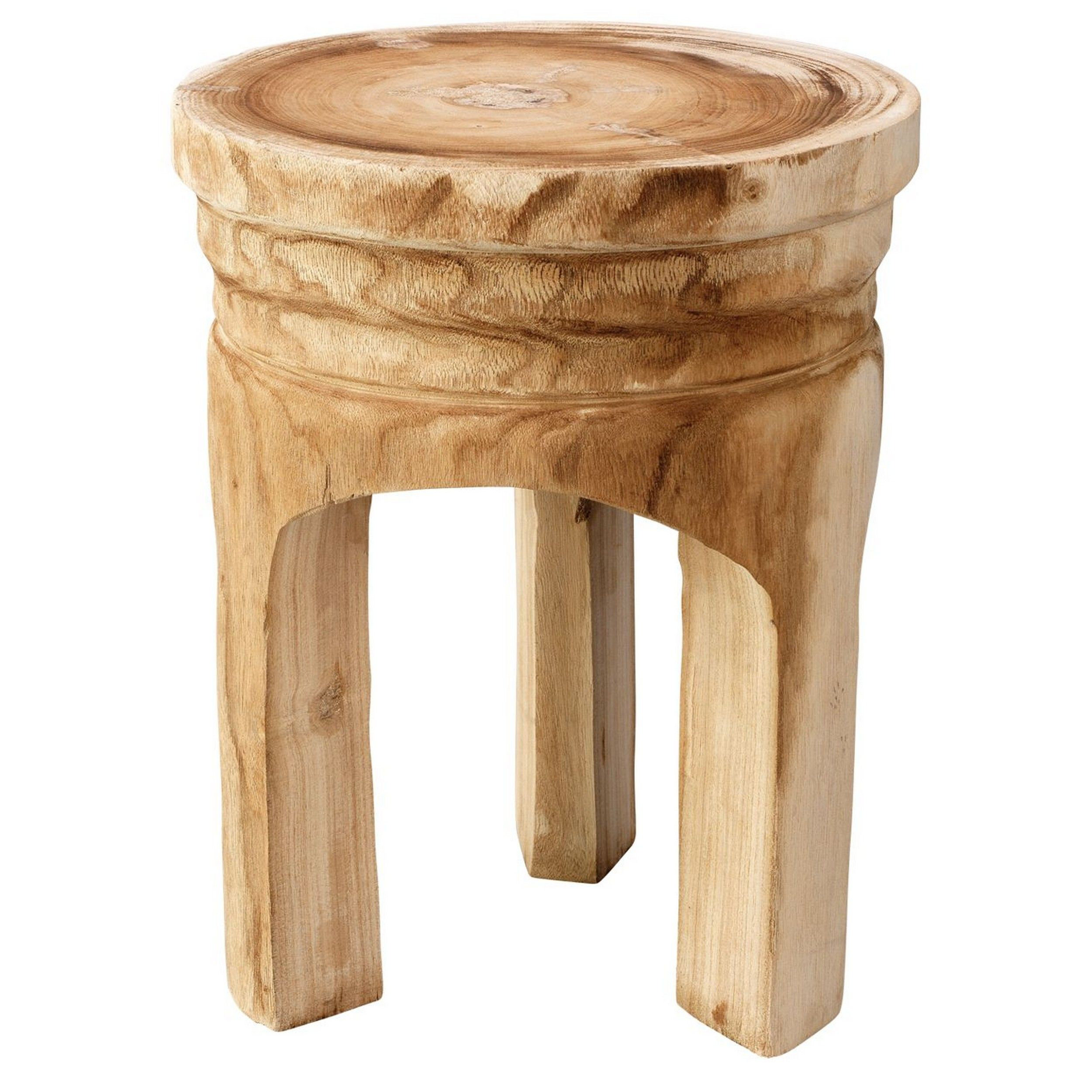 Loon Peak® Darle Solid Wood Accent Stool | Wayfair
