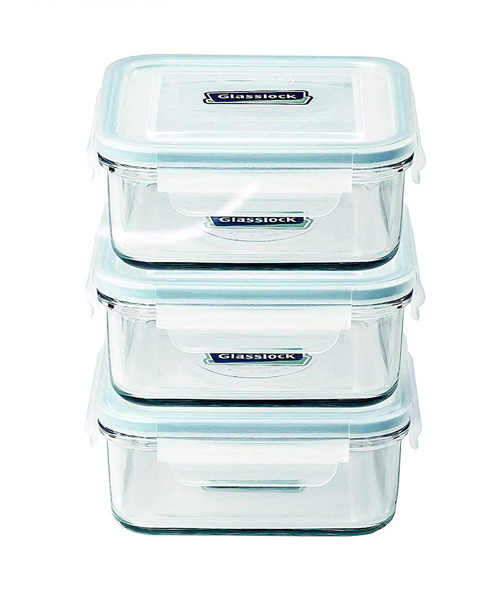 Glasslock Square 3 Container Food Storage Set & Reviews | Wayfair