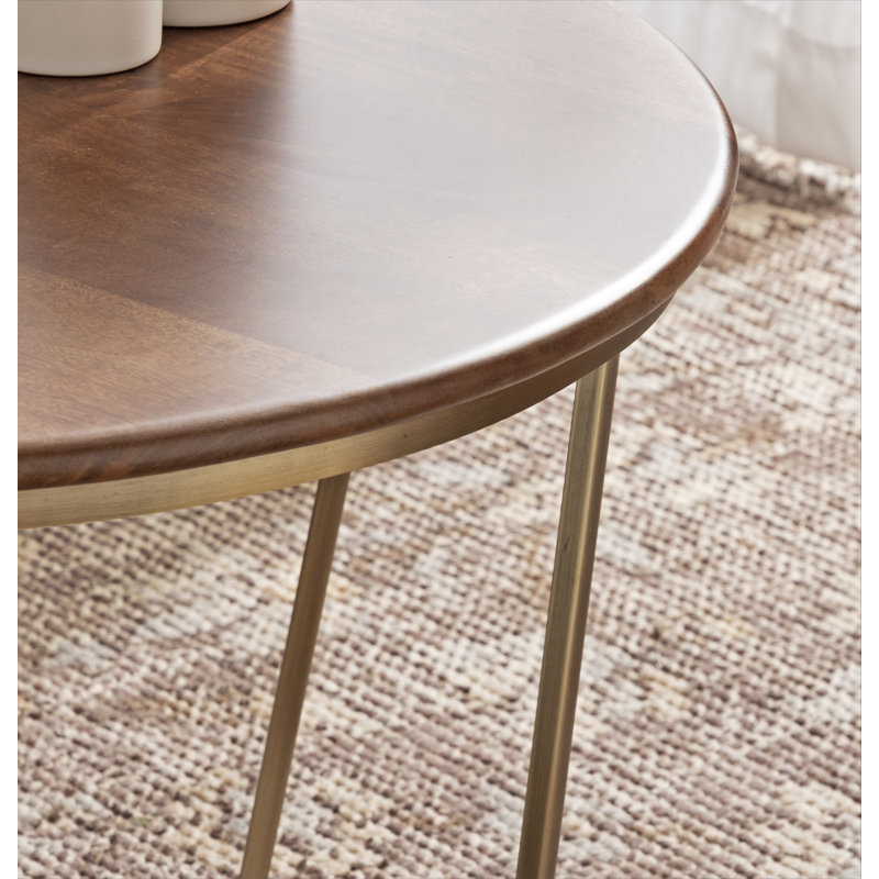 Etta Avenue™ Gerardo Solid Wood Top Coffee Table & Reviews | Wayfair