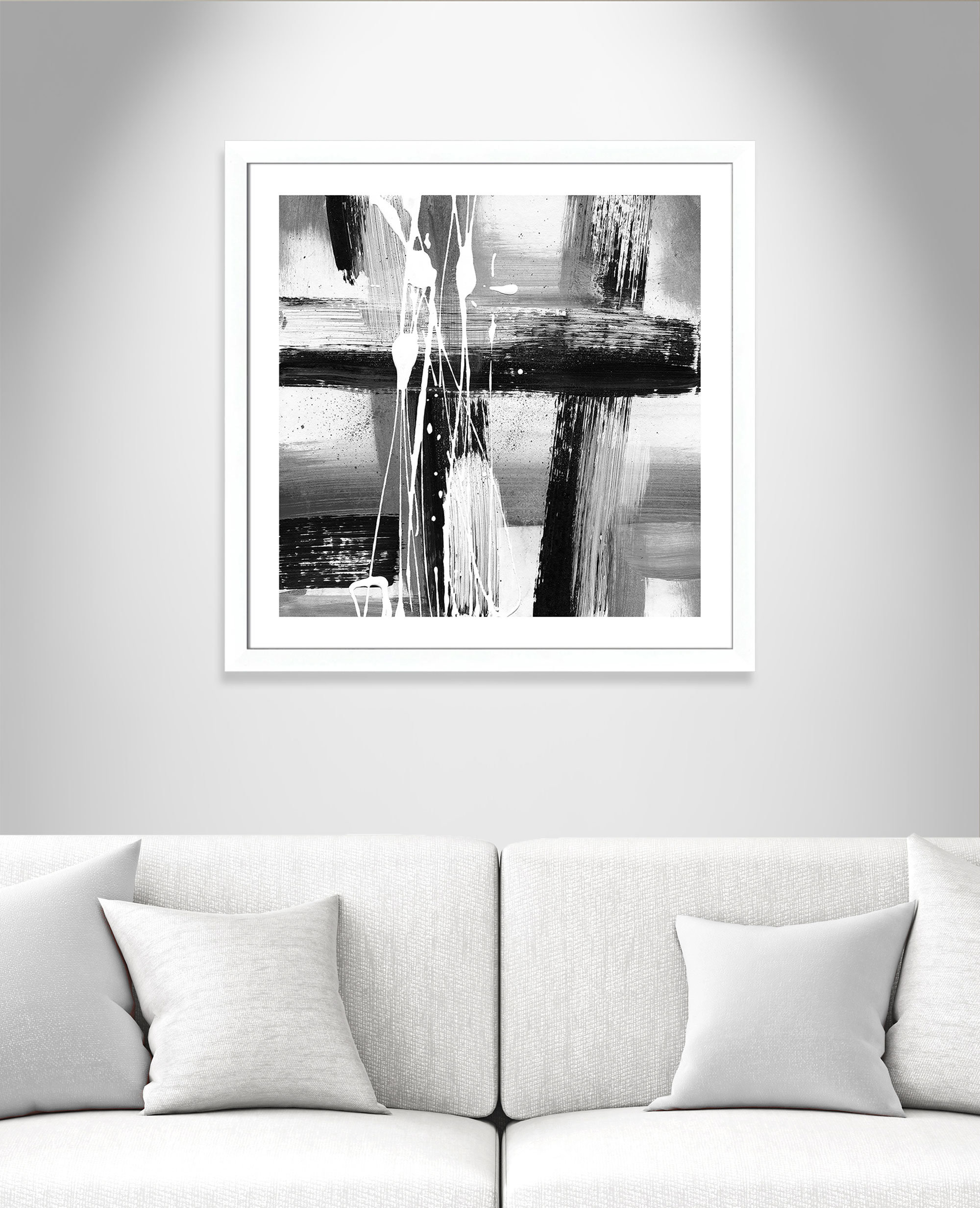 Ebern Designs 'Modern Expressions II Black and White' Framed Print ...