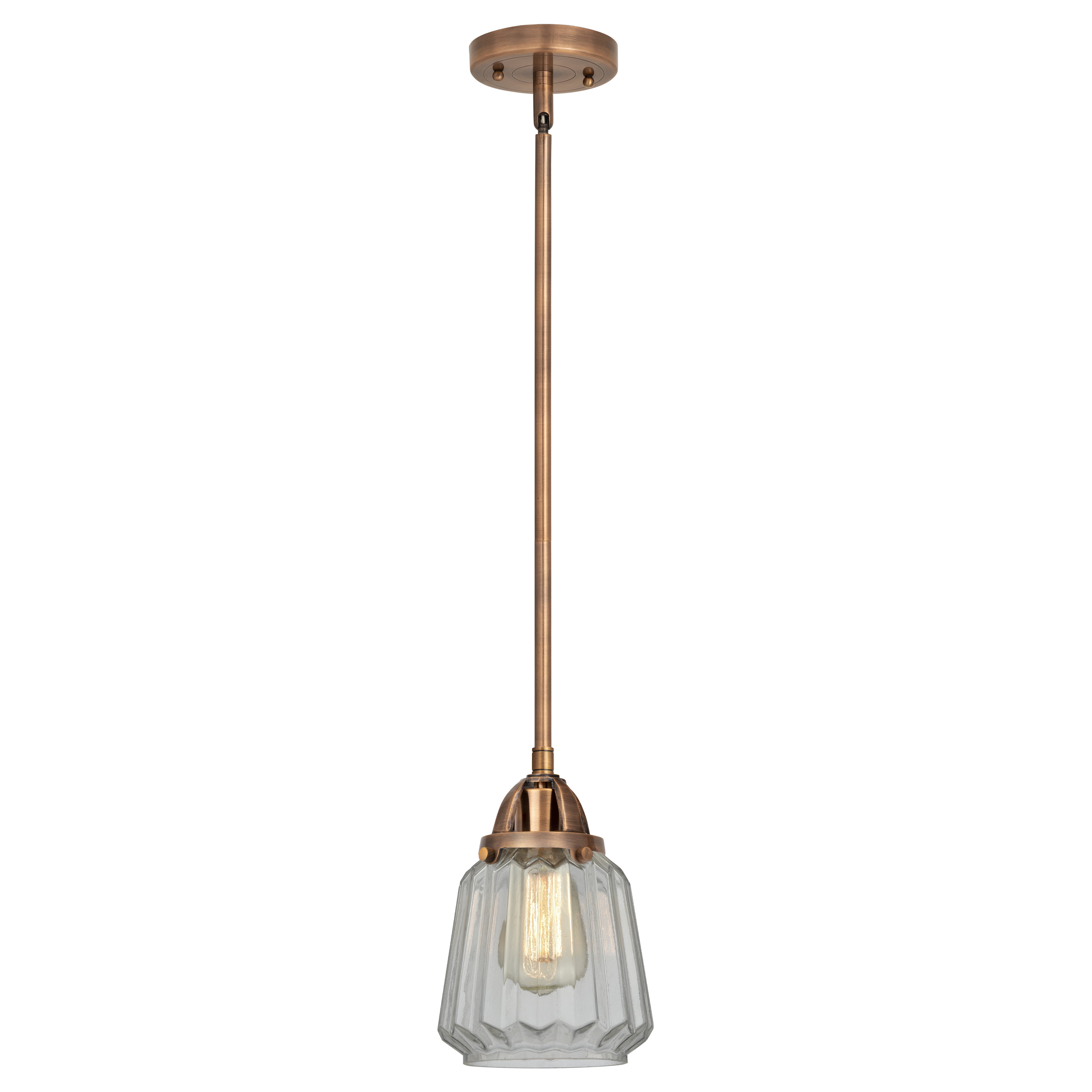 Williston Forge Nouveau 2 - Kushtrim - 1 Light 7" Stem Hung Mini ...