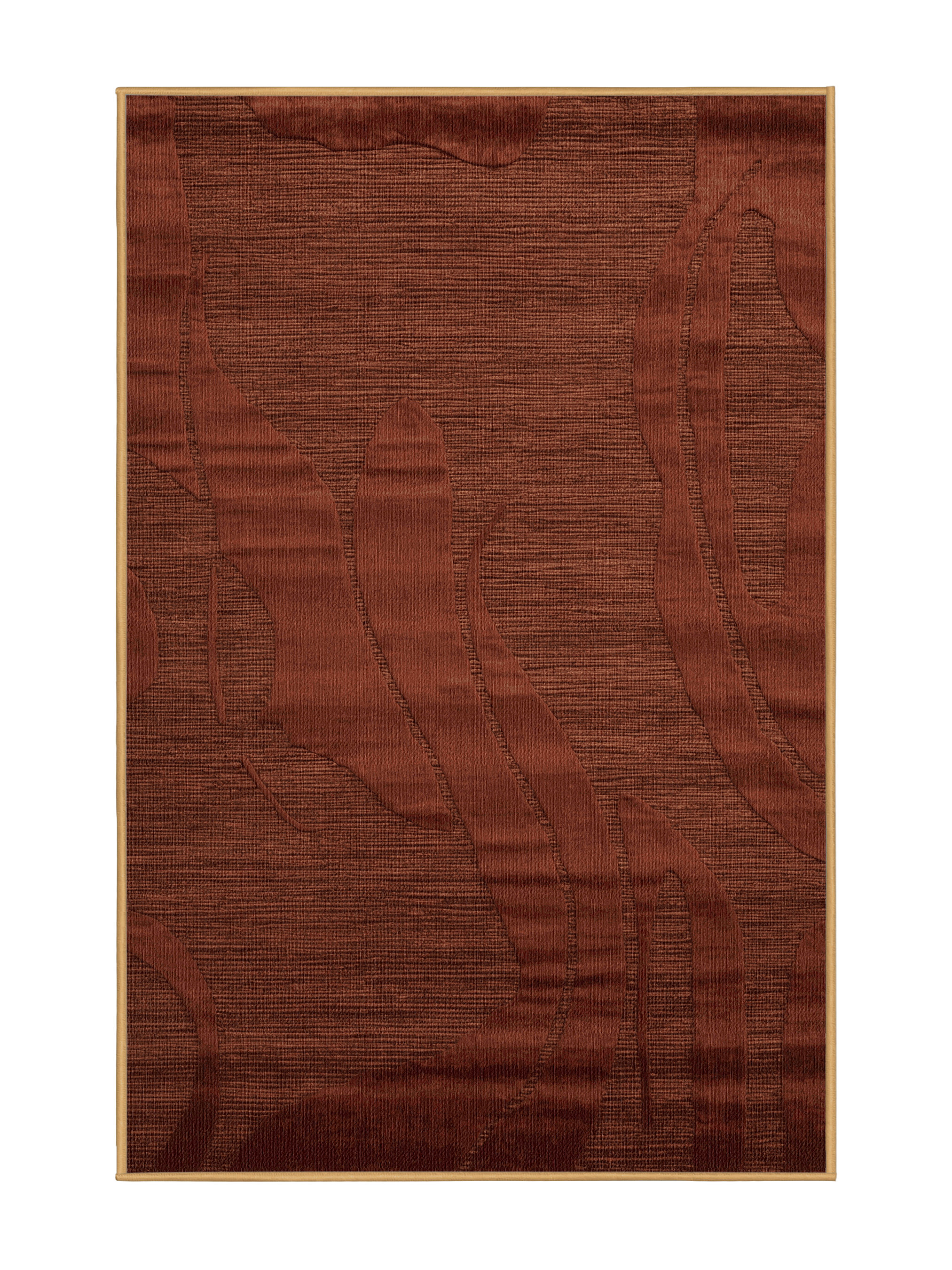 Hokku Designs Machine Washable Abstract Brown Area Rug | Wayfair