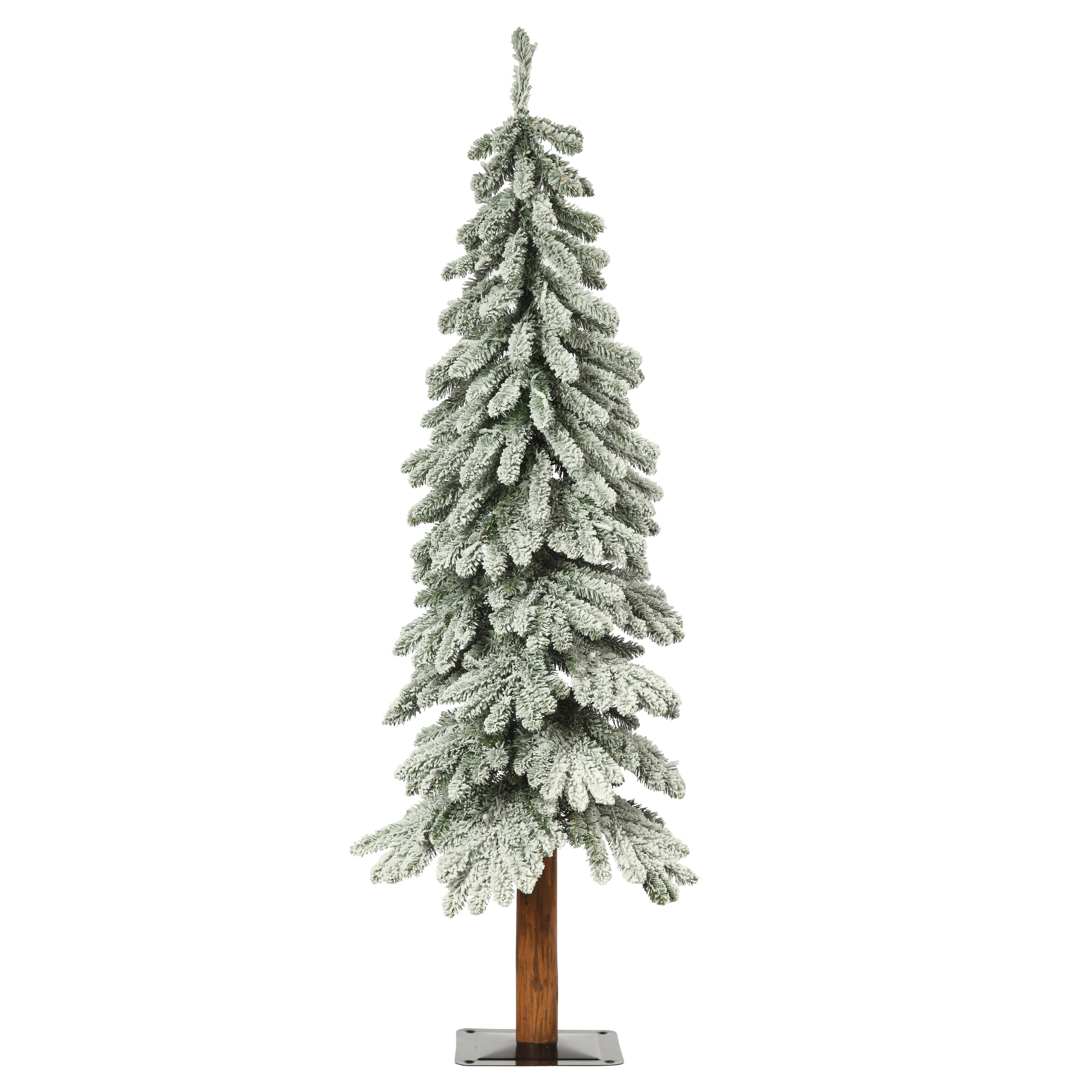 Haute Decor White Spruce Flocked/Frosted Christmas Tree & Reviews | Wayfair