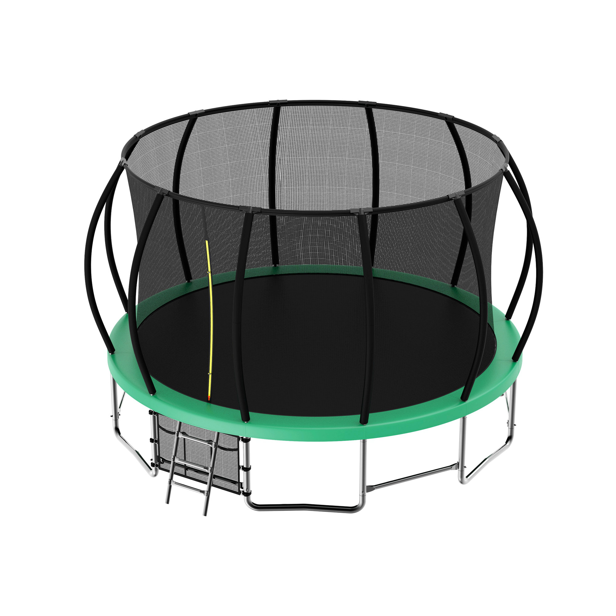 Creationstry Trampoline with Balance Bar, Outdoor Trampoline with ...