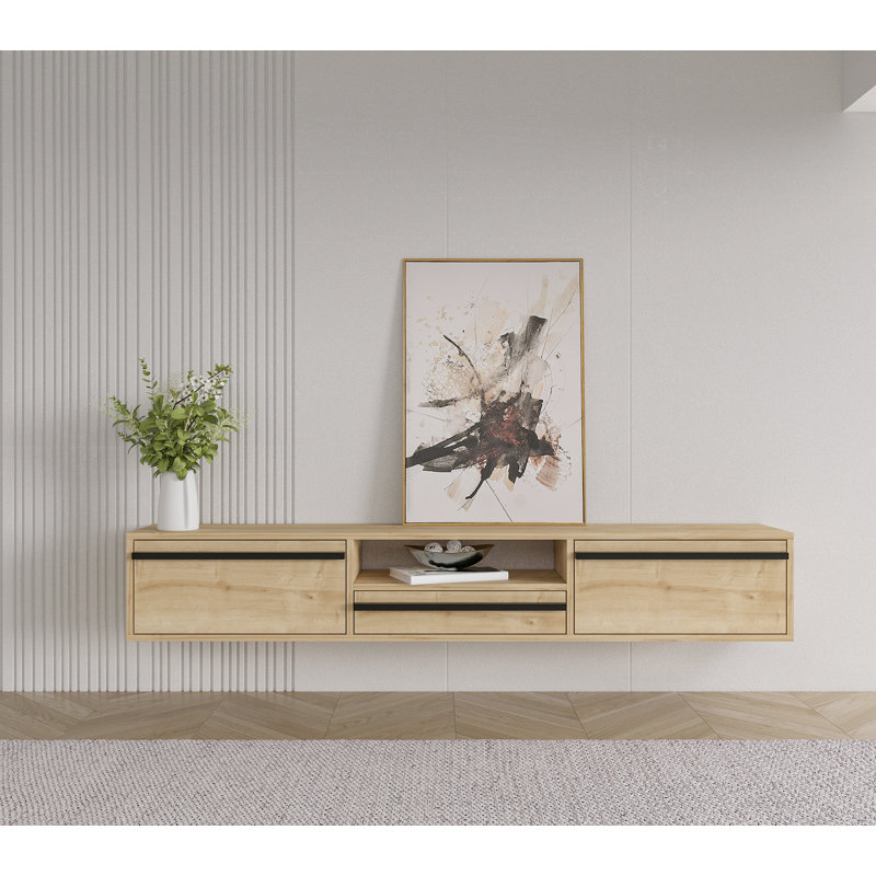 Wrought Studio™ Hawana 71" Modern and Minimalist Wall Mounted Floating ...