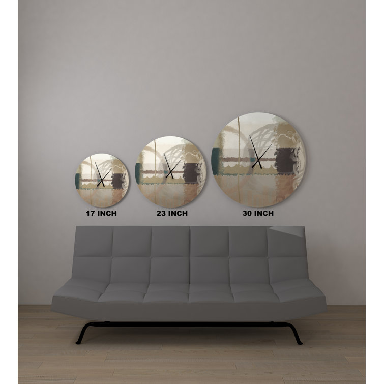 Latitude Run® Spunky Liberal Abstract Metal Wall Clock - Wayfair Canada
