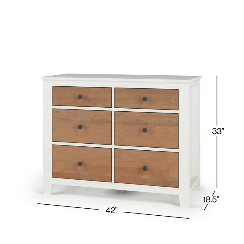 Child Craft Ocean Grove 6 - Drawer Double Dresser & Reviews | Wayfair