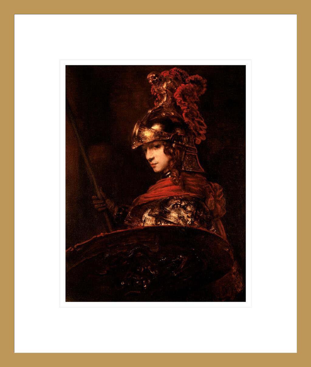 1000Museums Pallas Athena or Armoured Figure by Rembrandt van Rijn ...
