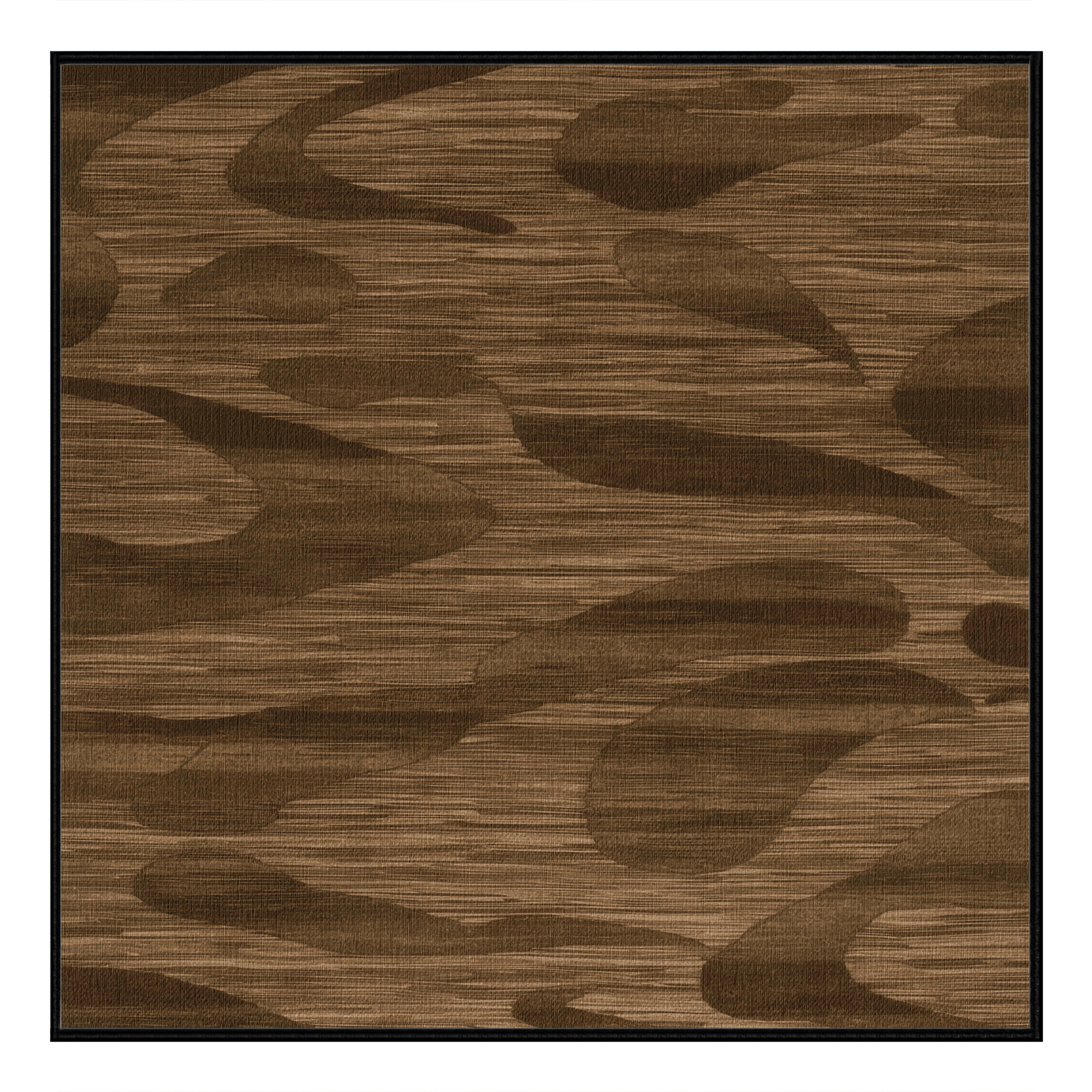 Hokku Designs Machine Washable Abstract Brown Area Rug | Wayfair