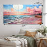 Dovecove Peach Beach Landscape - Nautical & Beach Metal Wall Decor Set ...