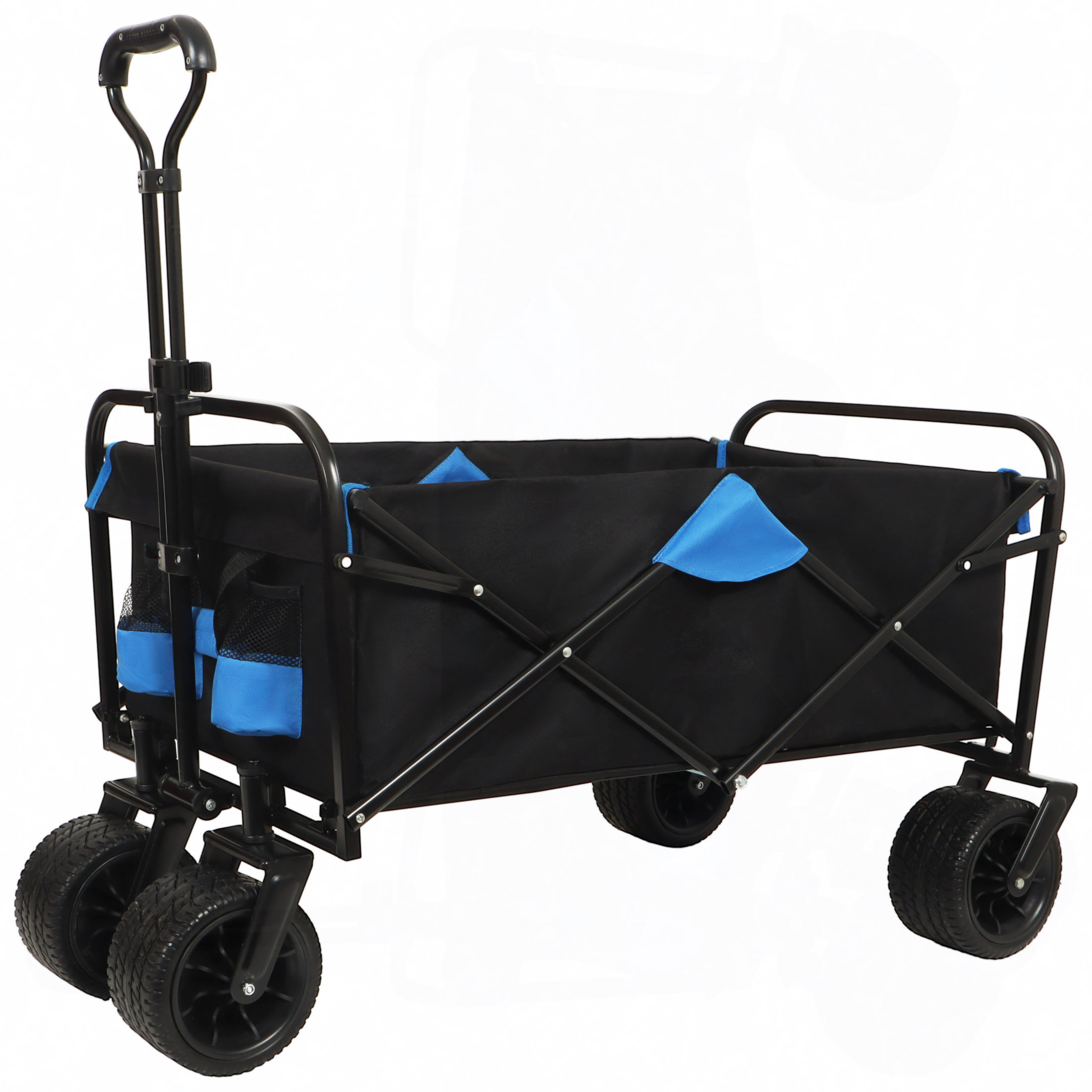 weixunguang 400Lbs Collapsible Foldable Wagon Cart, Beach Wagon Utility ...