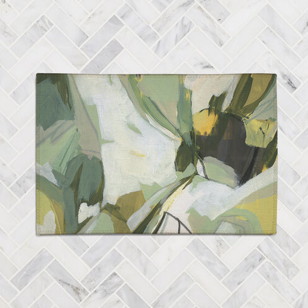 Laural Home Electric Lichen Spread Abstract Power Loom Chenille Area ...