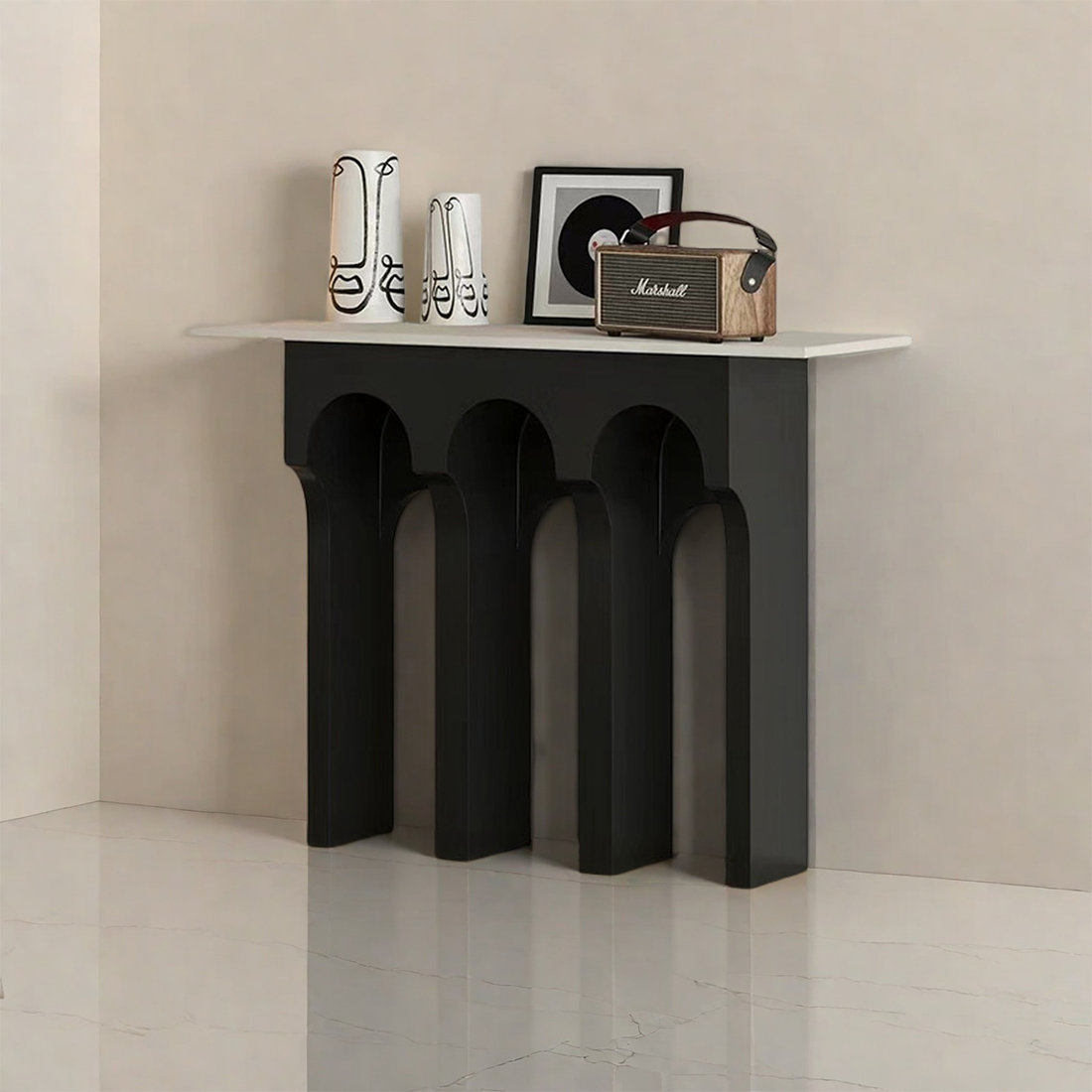 Hokku Designs American-style semi-circular console table | Wayfair